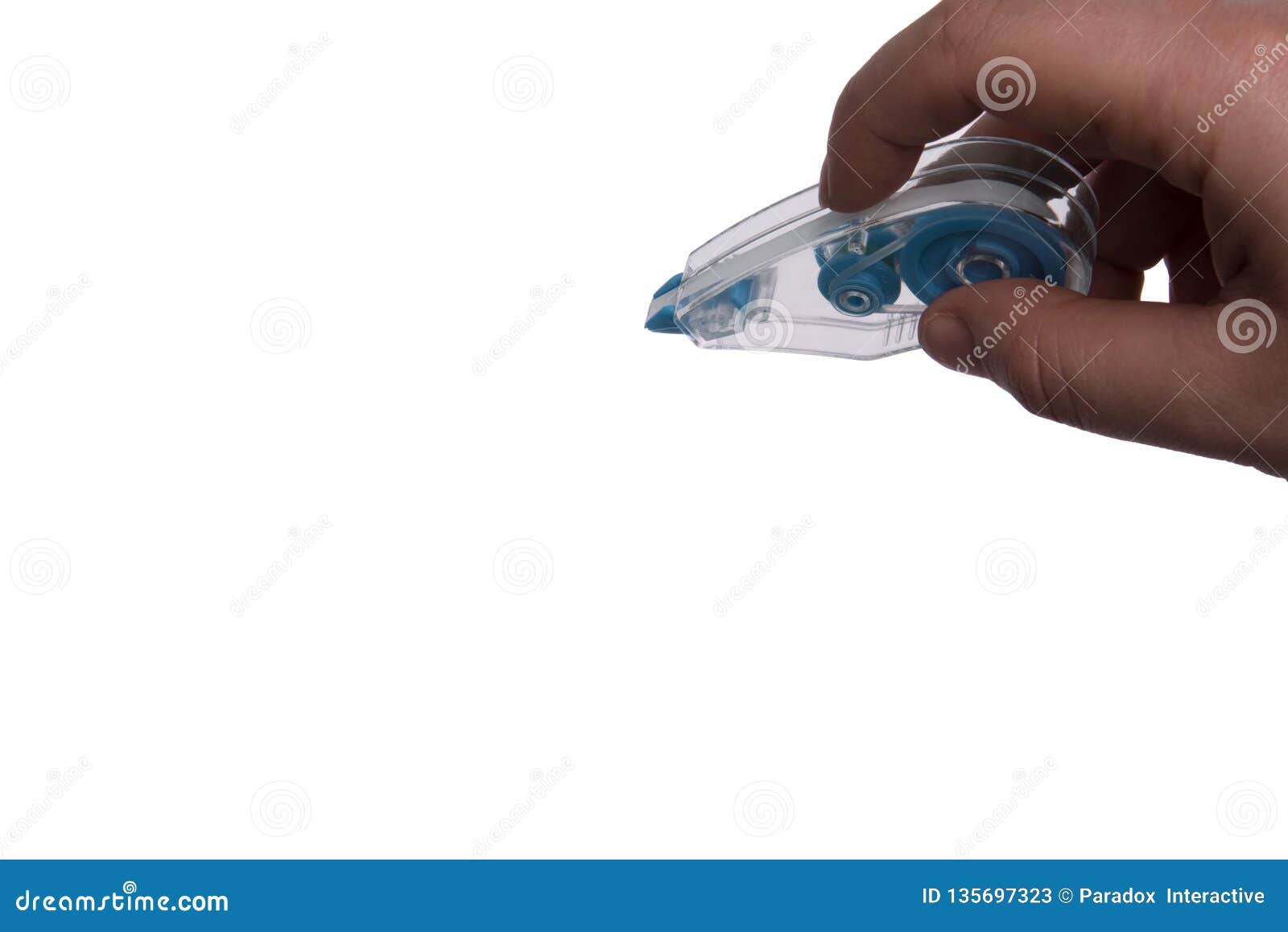 Corrector with Hand Isolated on White Stock Image - Image of school ...