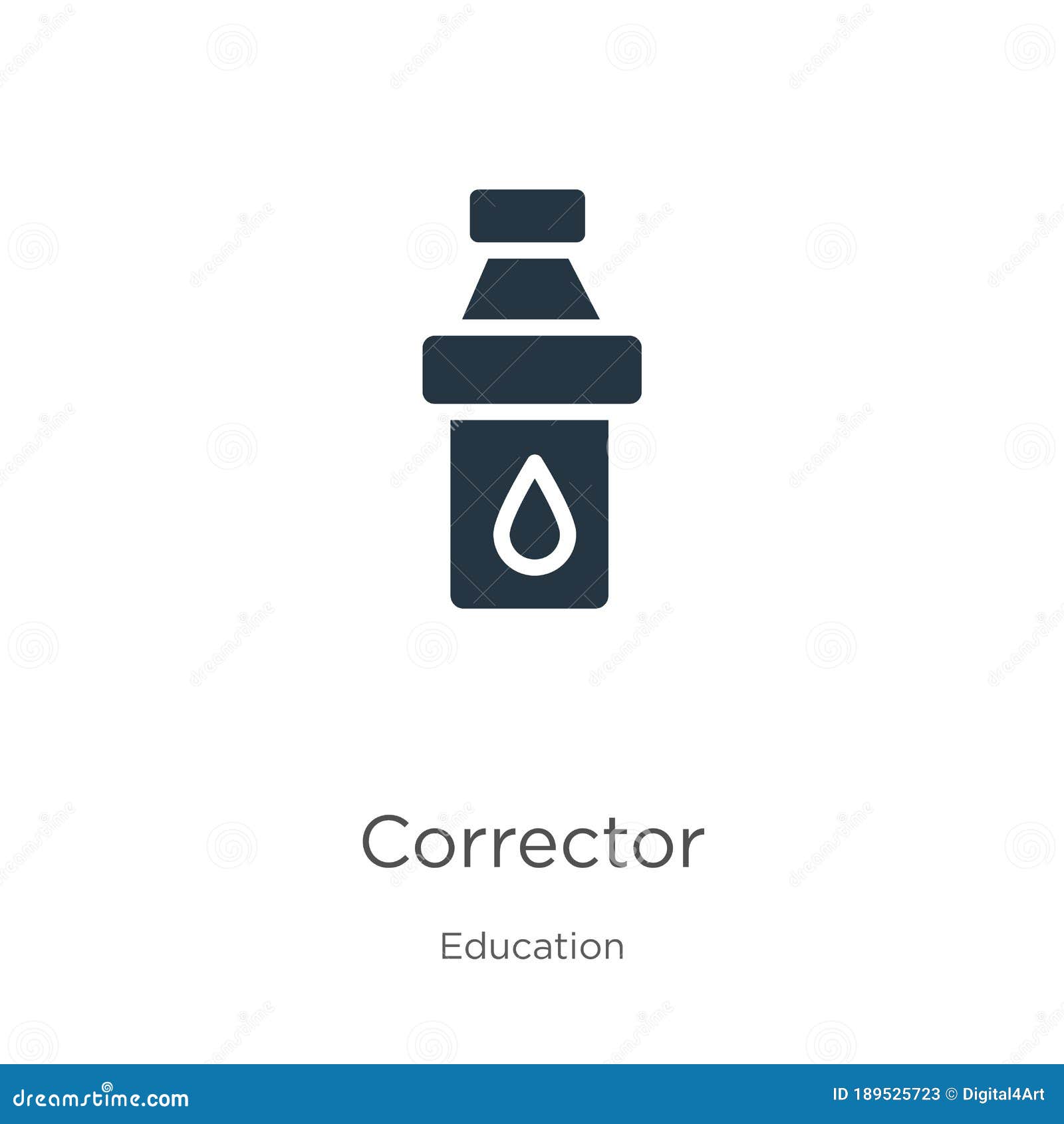 Corrector Icon Vector. Trendy Flat Corrector Icon From Education ...