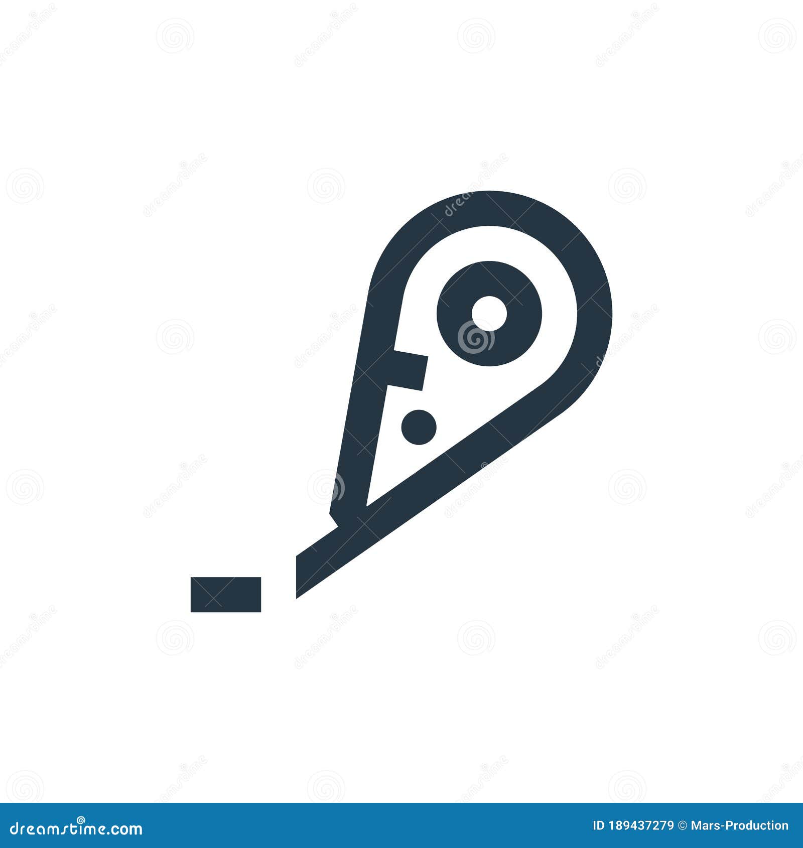 Corrector Vector Icon Isolated on White Background. Outline, Thin Line ...