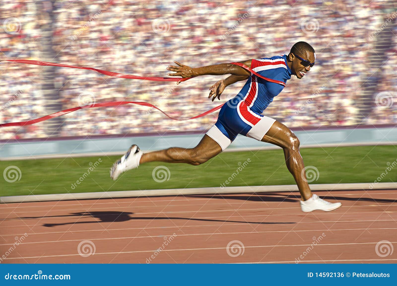 Corredor da vitória foto de stock. Imagem de muscular - 14592136