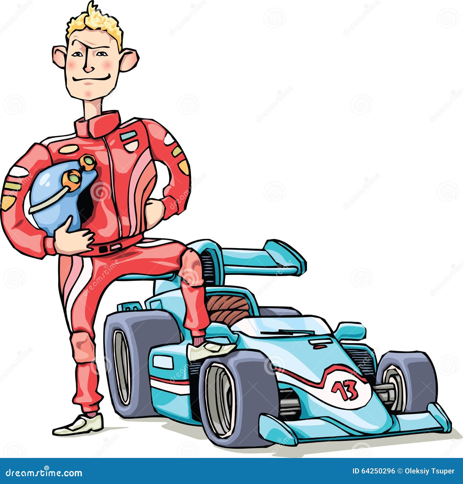 Corredor F1 ilustración del vector. Ilustración de bata - 64250296
