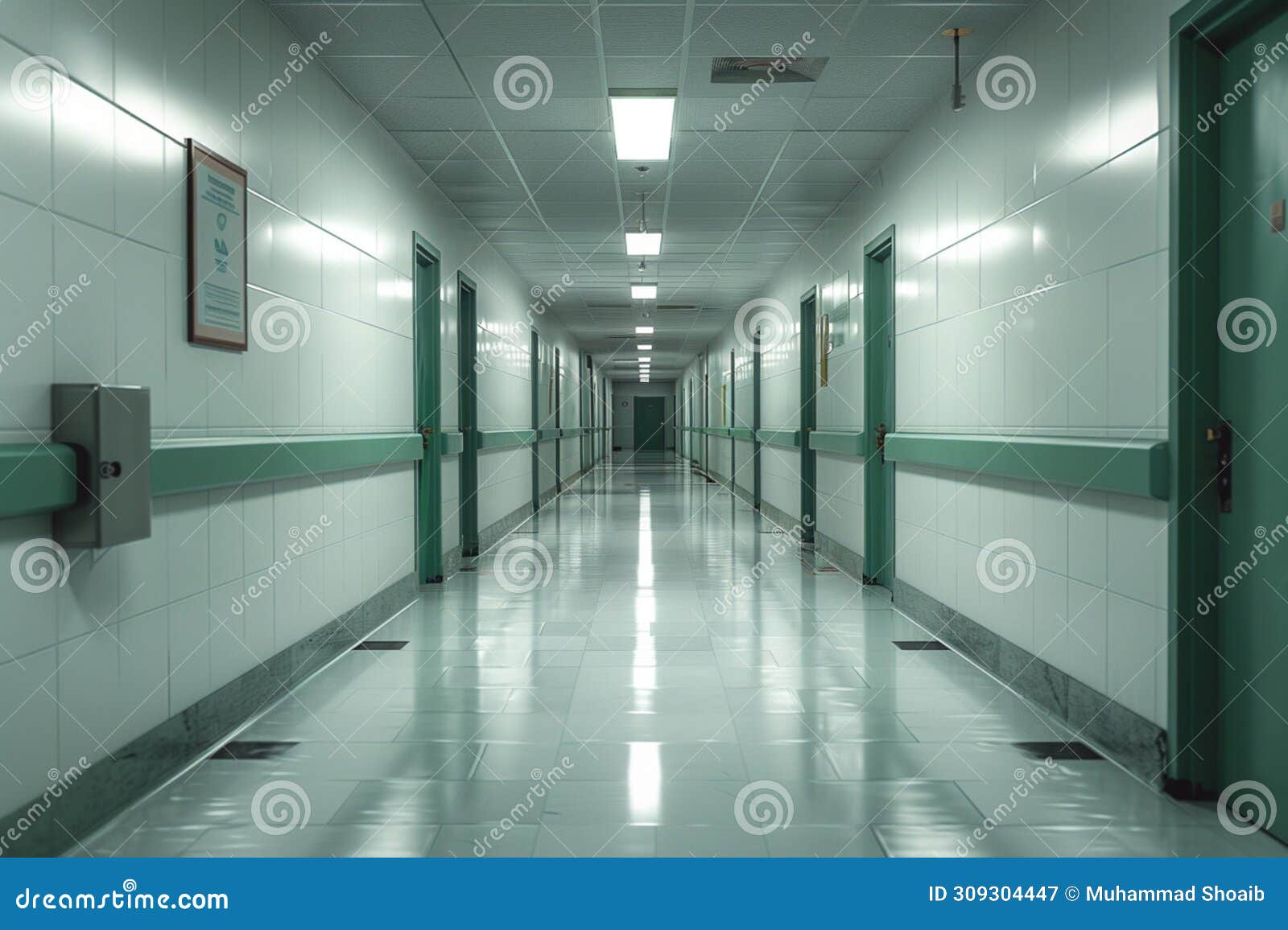 Corredor Hospitalar Retratado Desprovido De Atividade Que Transmita Paz ... Corredor Hospitalar Retratado Desprovido De Atividade Que Transmita Paz ...