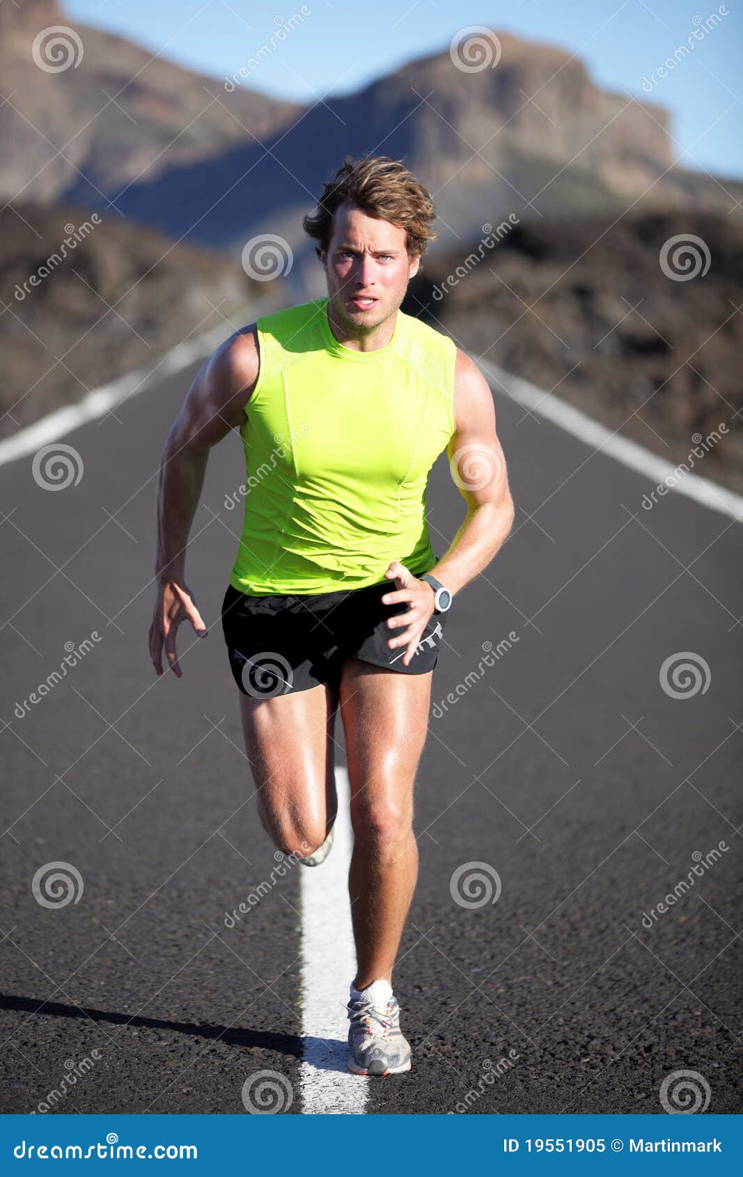 Corredor Masculino Do Atleta Do Corredor Imagem de Stock - Imagem de ...