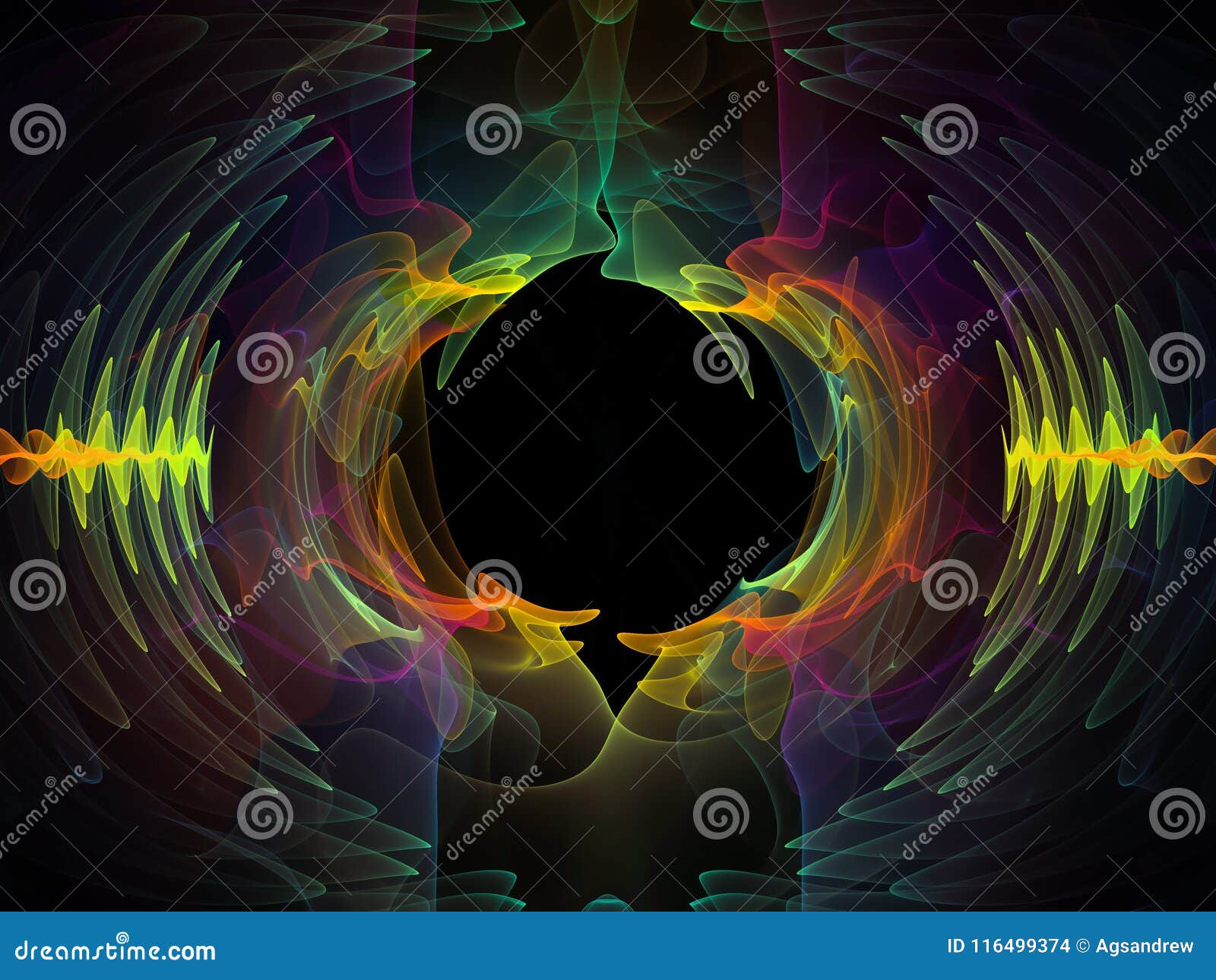 Corrente Di Oscillazione Radiale Illustrazione di Stock - Illustrazione ...