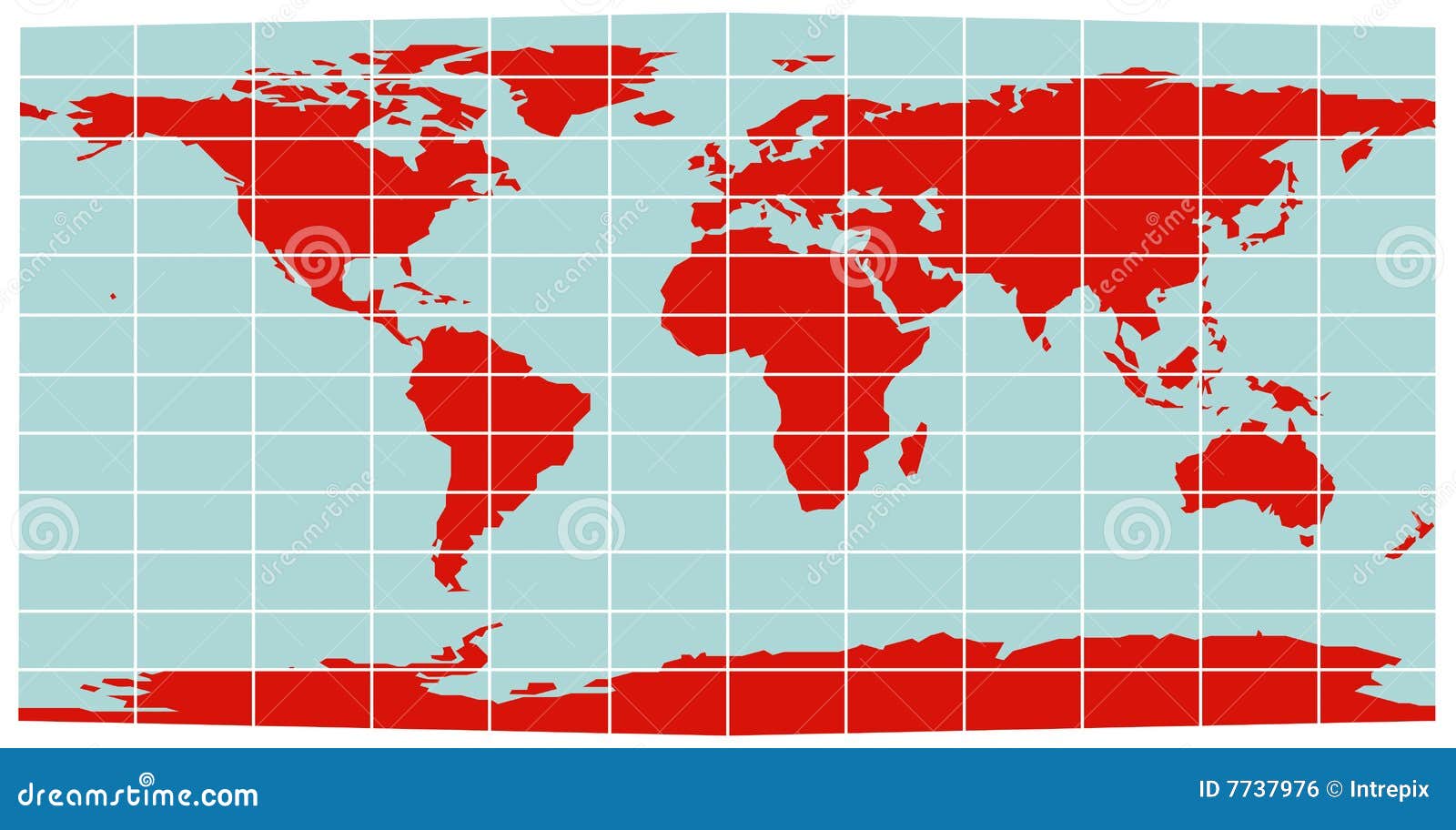 Correspondencia De Mundo - Red De Equirectangular Ilustración del ...