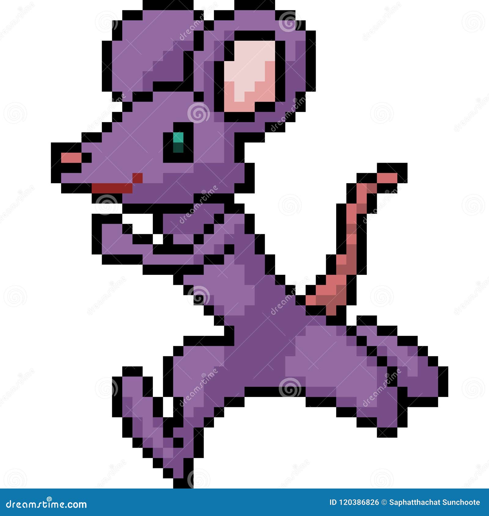 Corrida Do Rato Da Arte Do Pixel Do Vetor Ilustração do Vetor ...