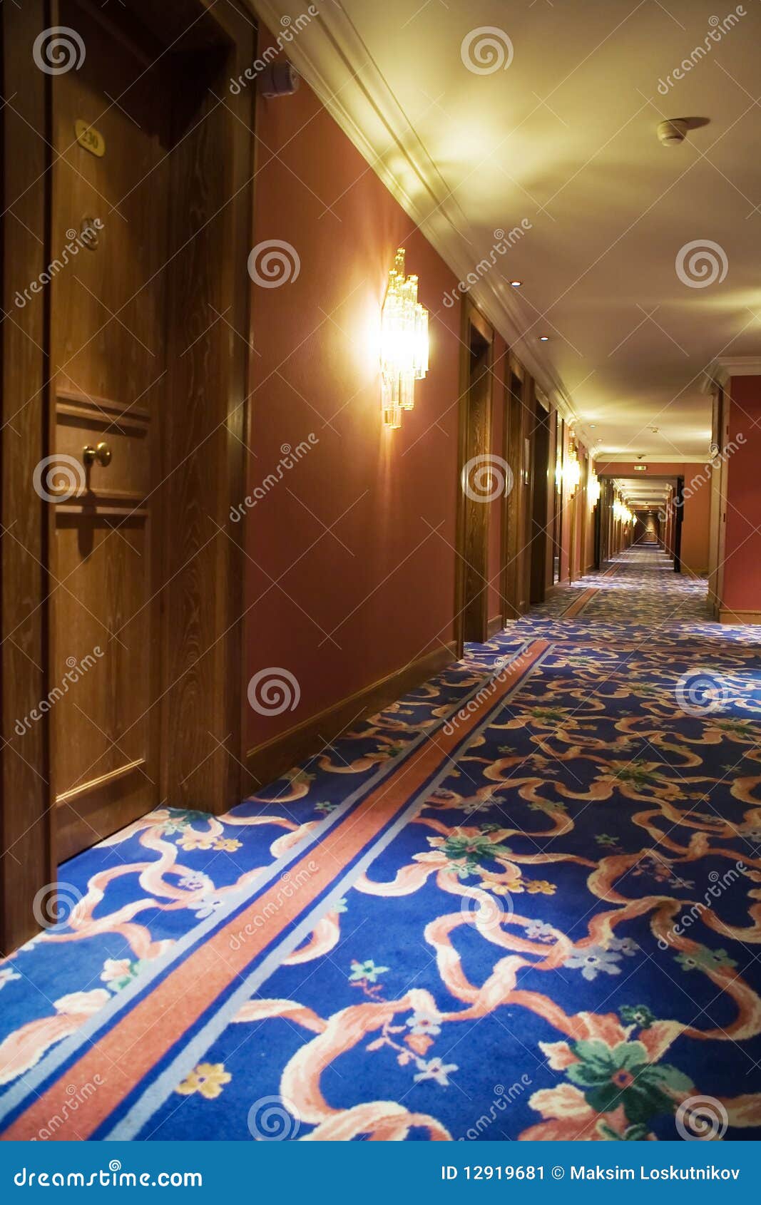 Corridor stock image. Image of passage, motel, decoration - 12919681