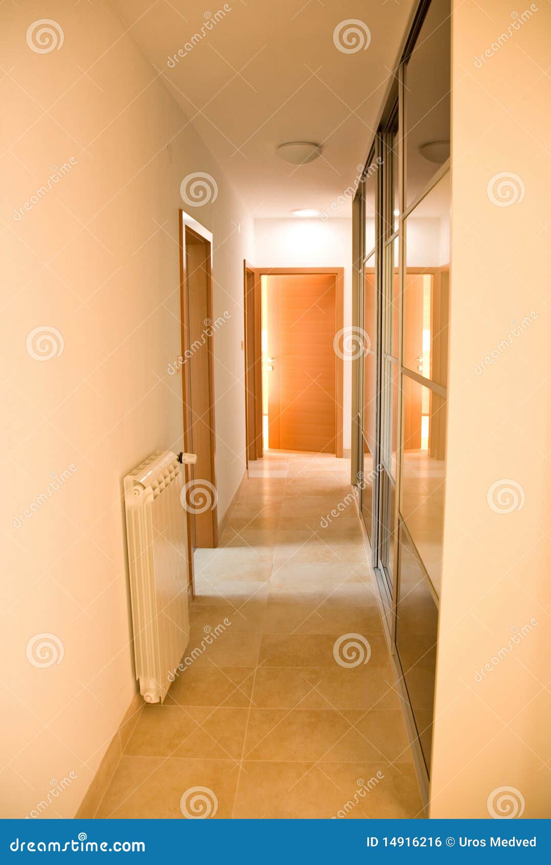 Corridor stock photo. Image of home, indoors, flat, design - 14916216