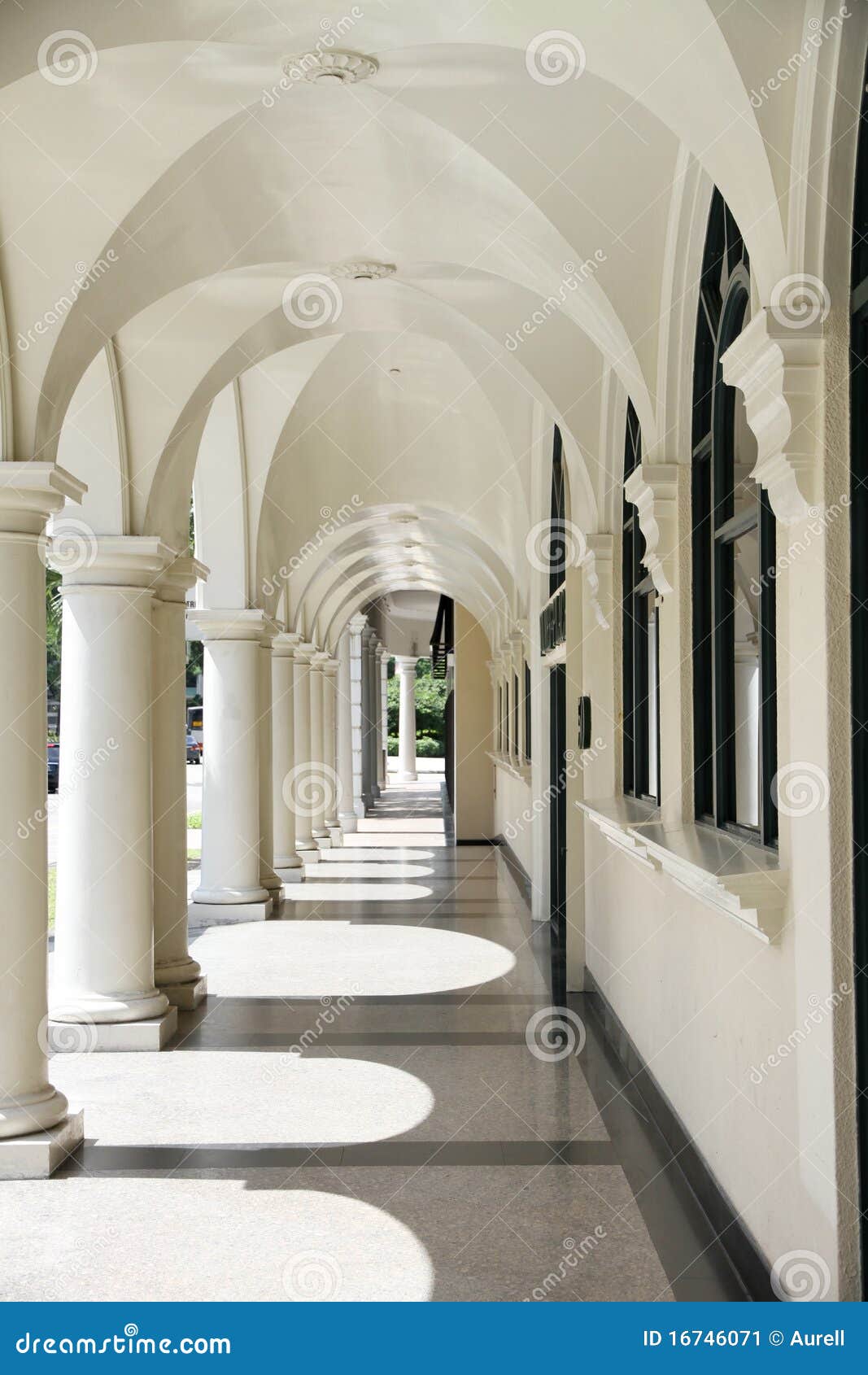 Corridor stock image. Image of catholic, asia, white - 16746071