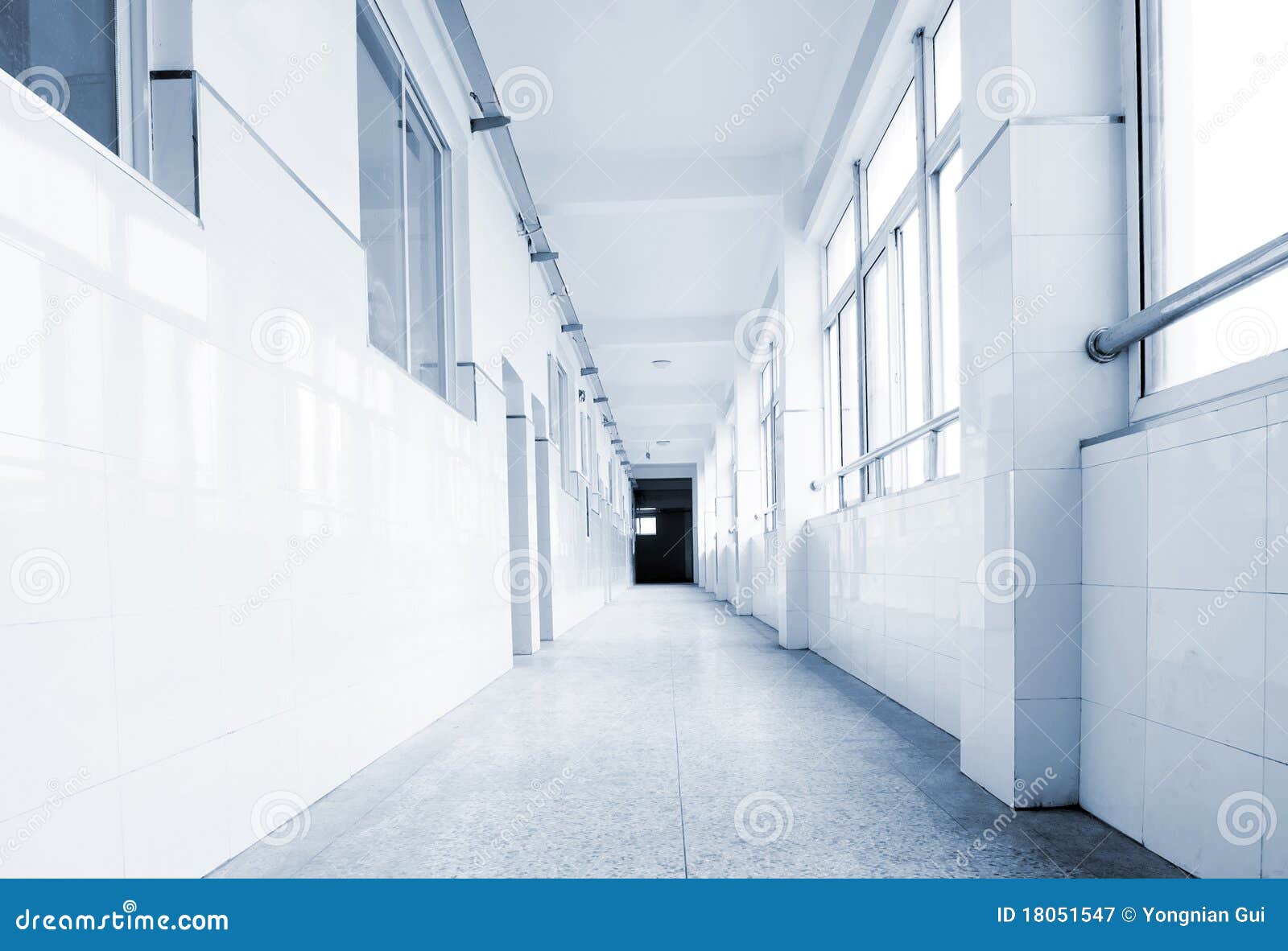 Corridor stock image. Image of perspective, building - 18051547