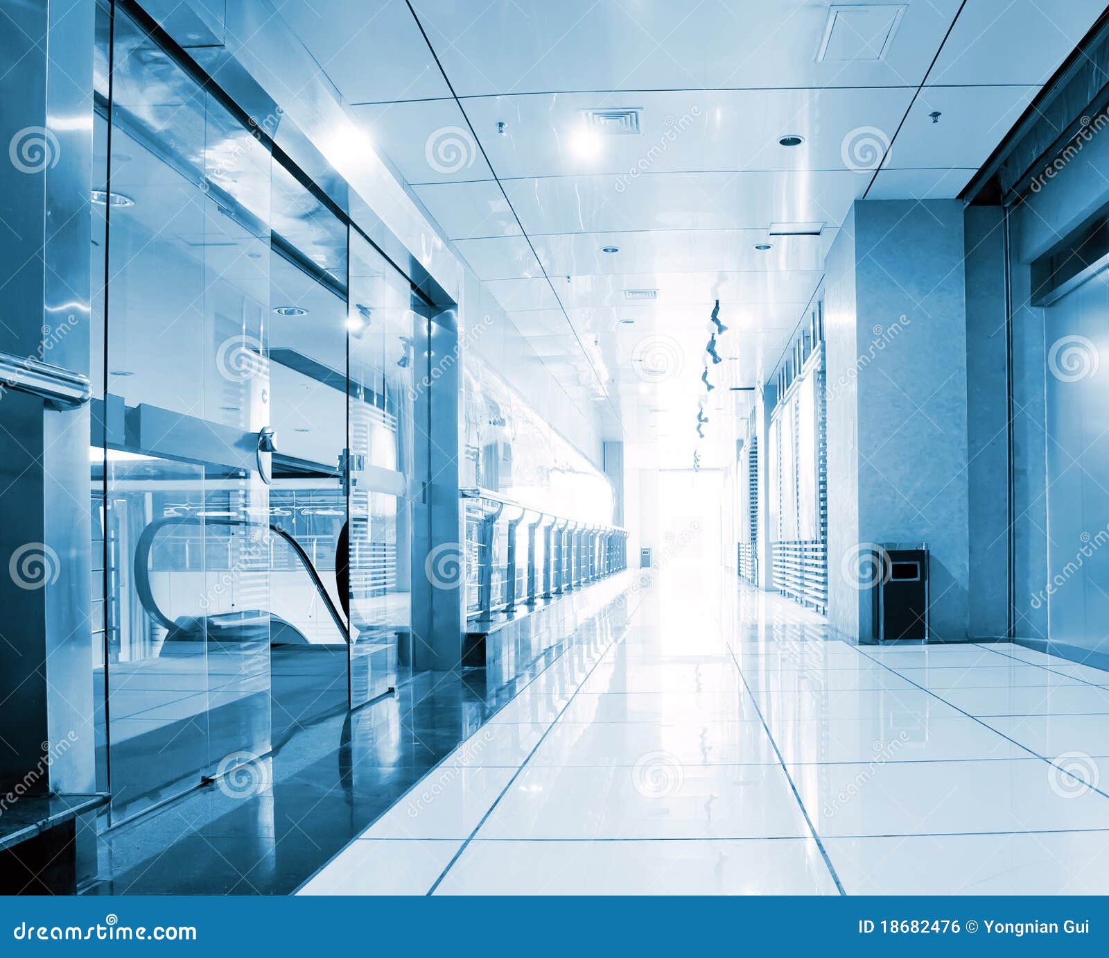 Corridor stock photo. Image of building, aisle, walls - 18682476