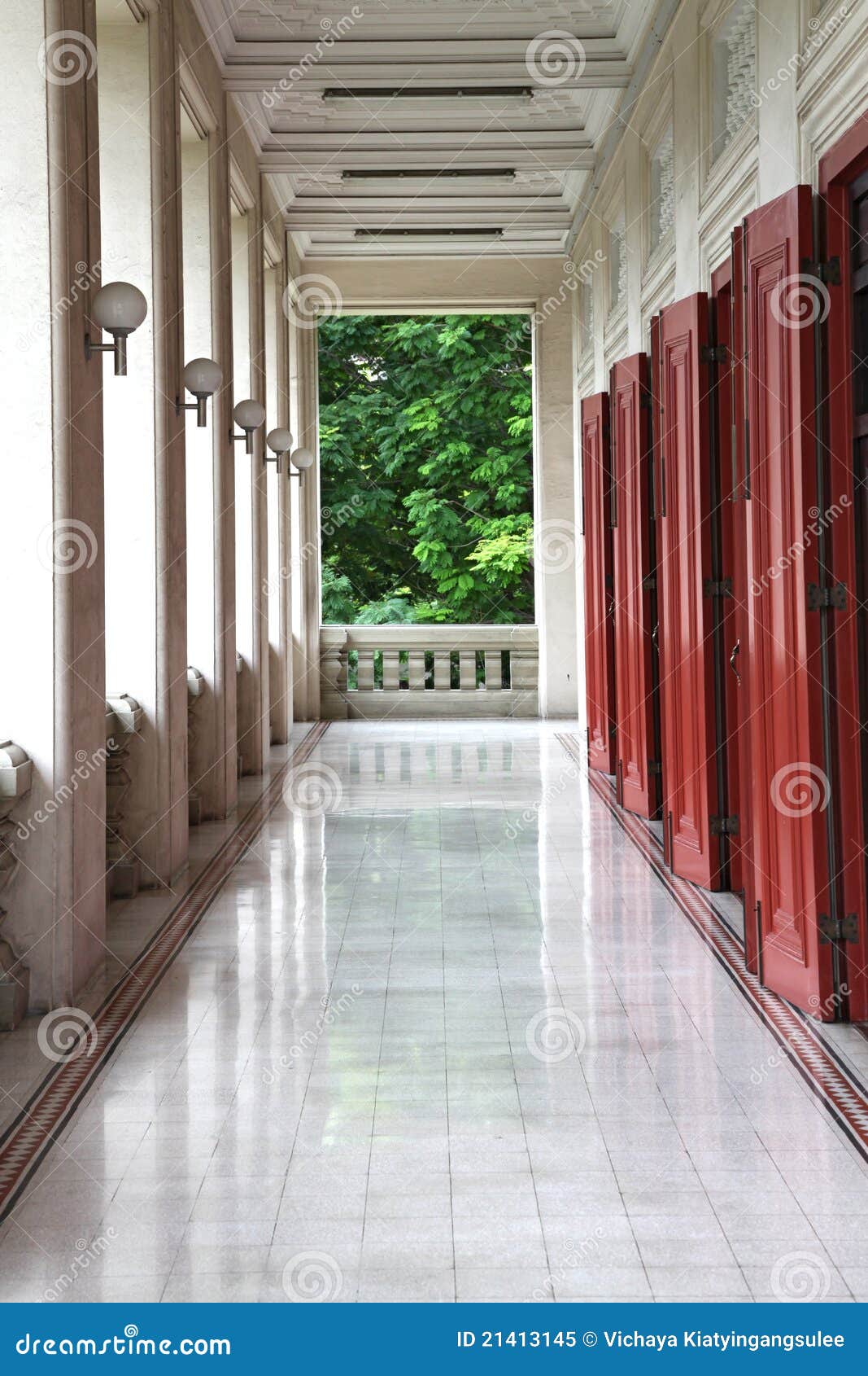 Corridor stock image. Image of hall, classic, architecture - 21413145