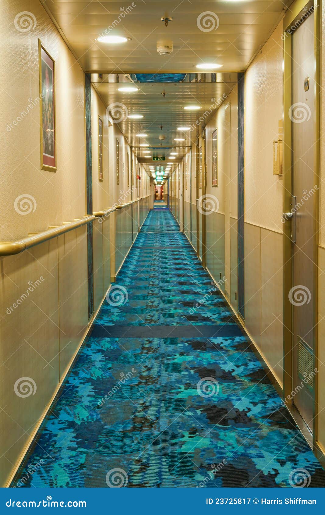 Corridor stock image. Image of travel, cruise, entry - 23725817