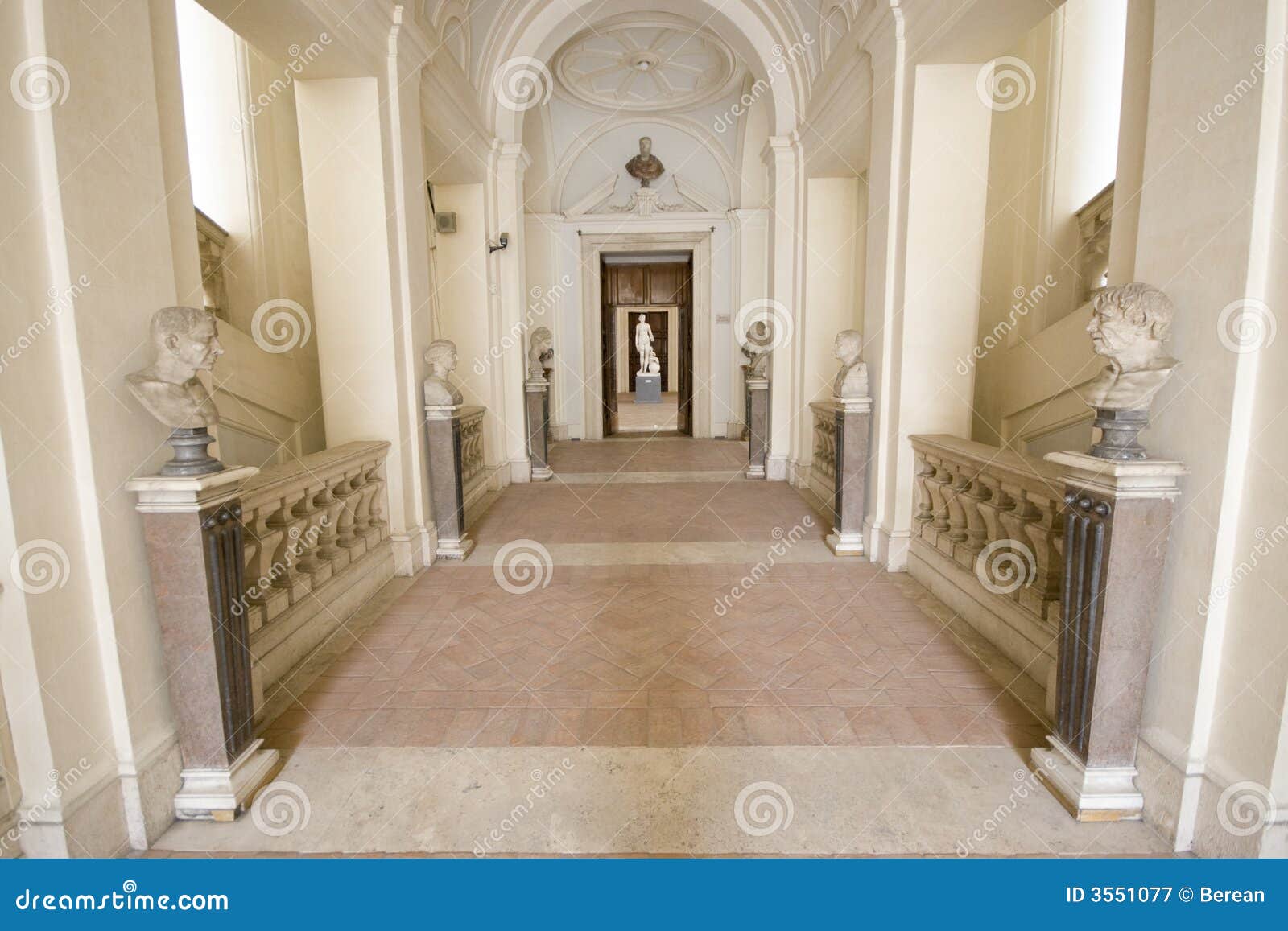 Corridor stock image. Image of statue, corridor, italian - 3551077
