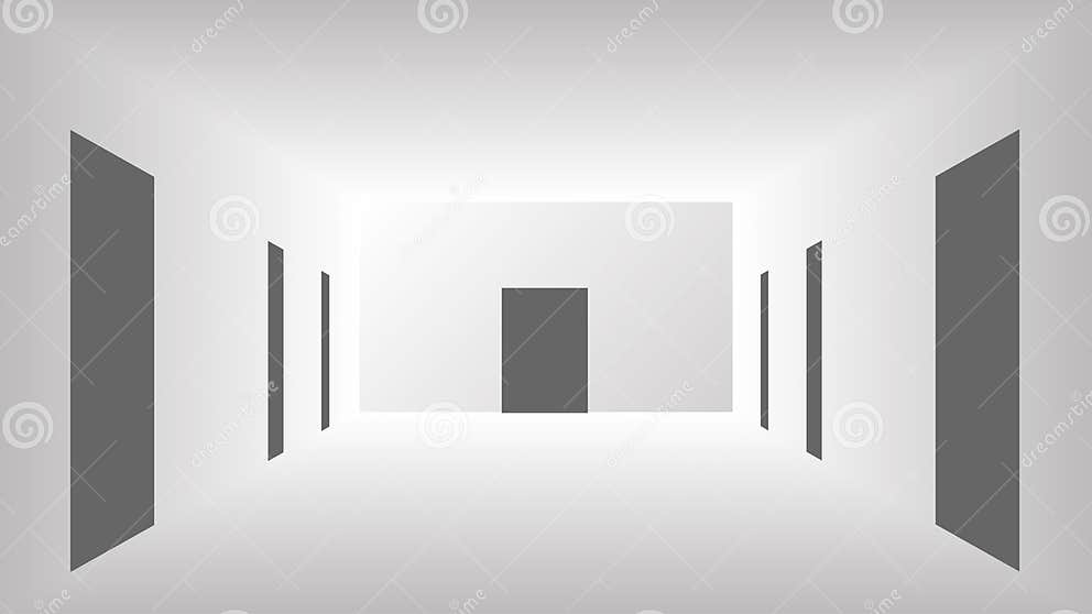 Corridor Abstract Illustration Stock Vector - Illustration of modern ...