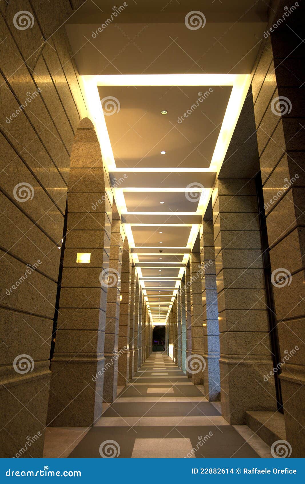 Corridor with arches stock photo. Image of exterior, outdoor - 22882614