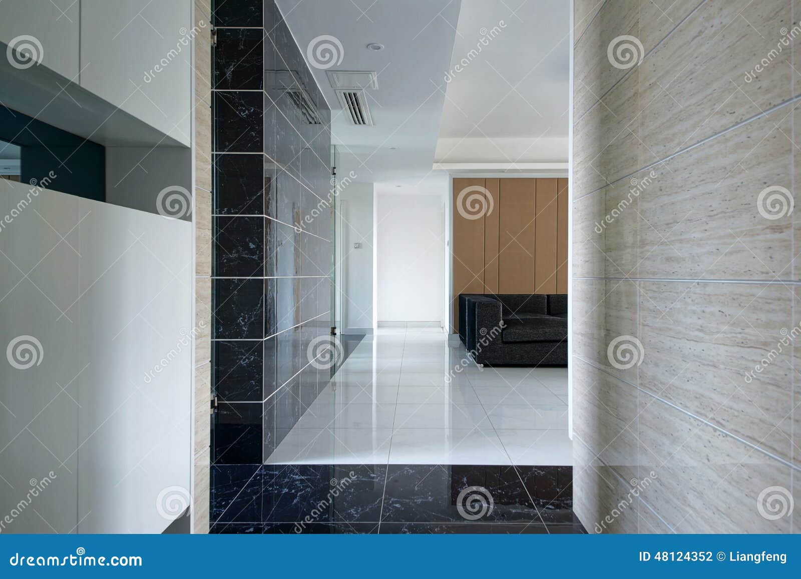 Corridor stock photo. Image of room, luxury, modern, decoration - 48124352