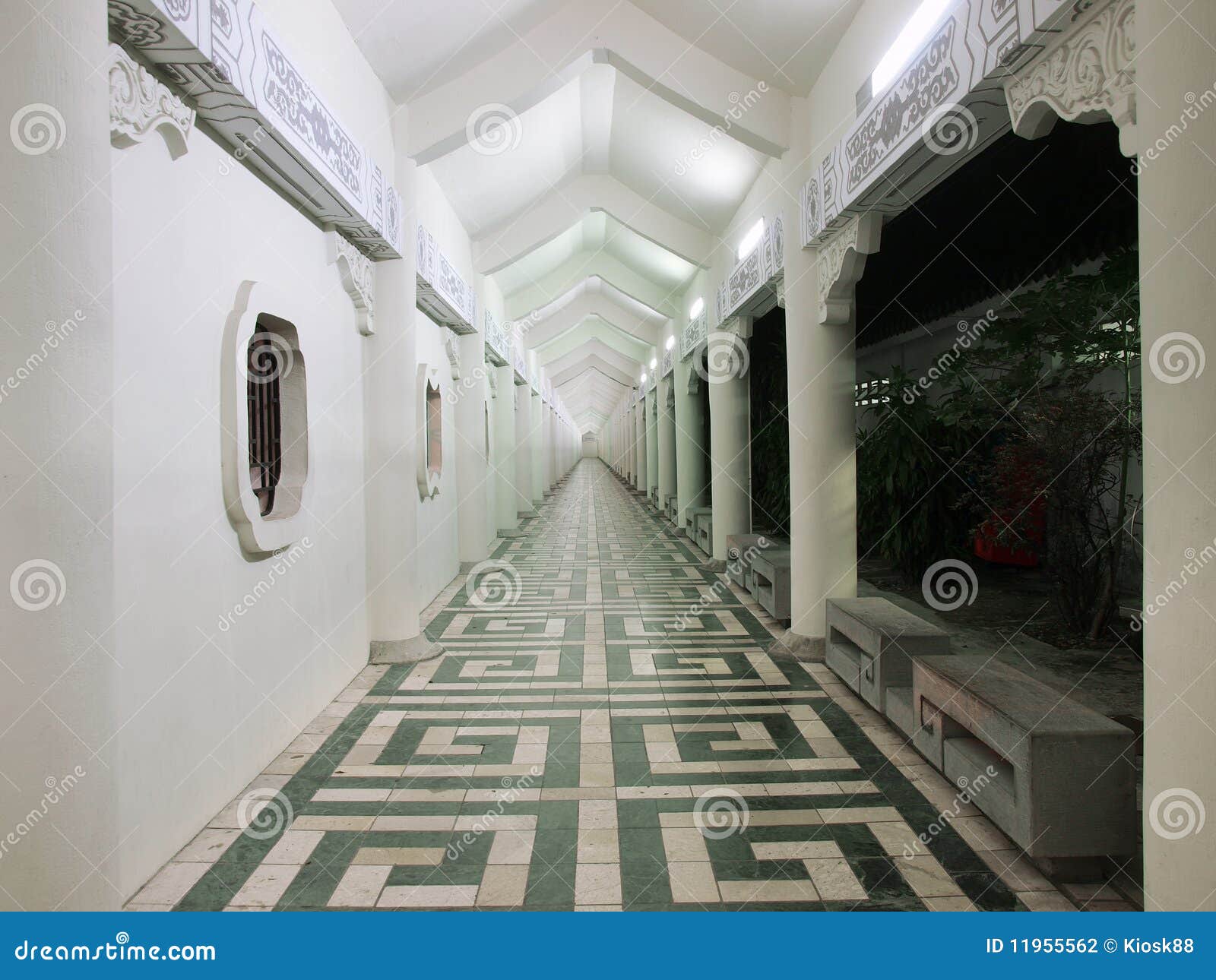 Corridor of building stock photo. Image of hall, empty - 11955562
