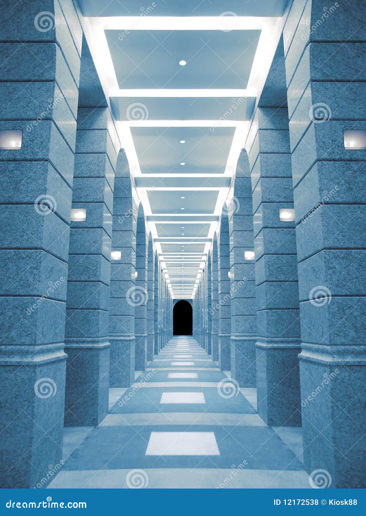 Corridor of building stock photo. Image of floor, city - 12172538