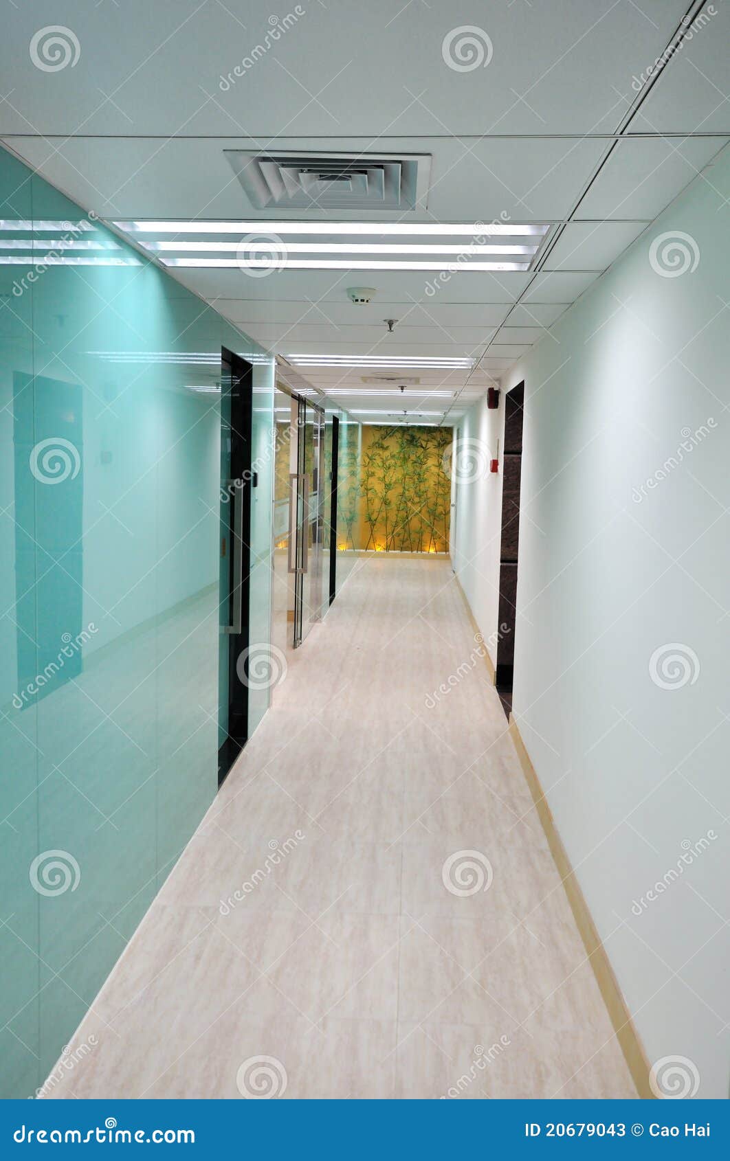 Corridor in Business Architecture Stock Image - Image of floor, company ...