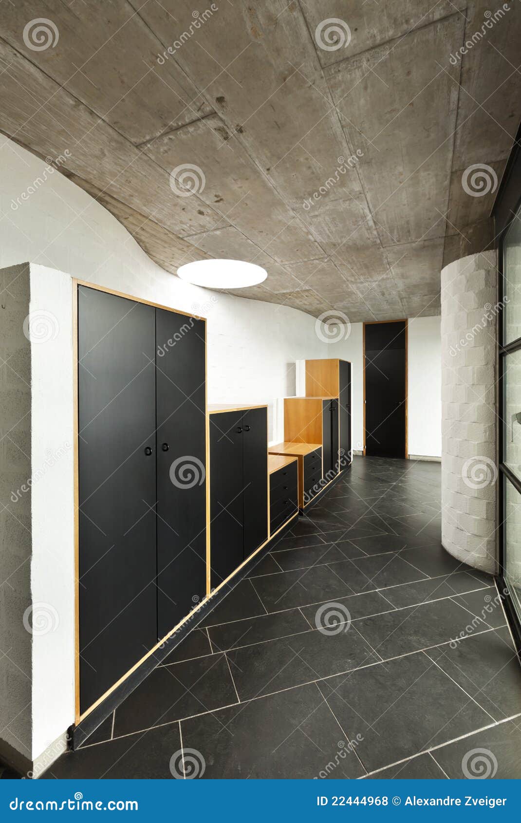Corridor with cabinets stock photo. Image of beautiful - 22444968