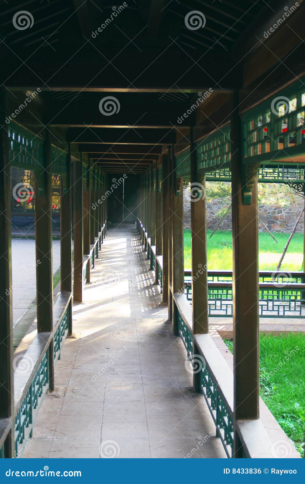 Corridor in Chengde Imperial Summer Resort Stock Photo - Image of ...