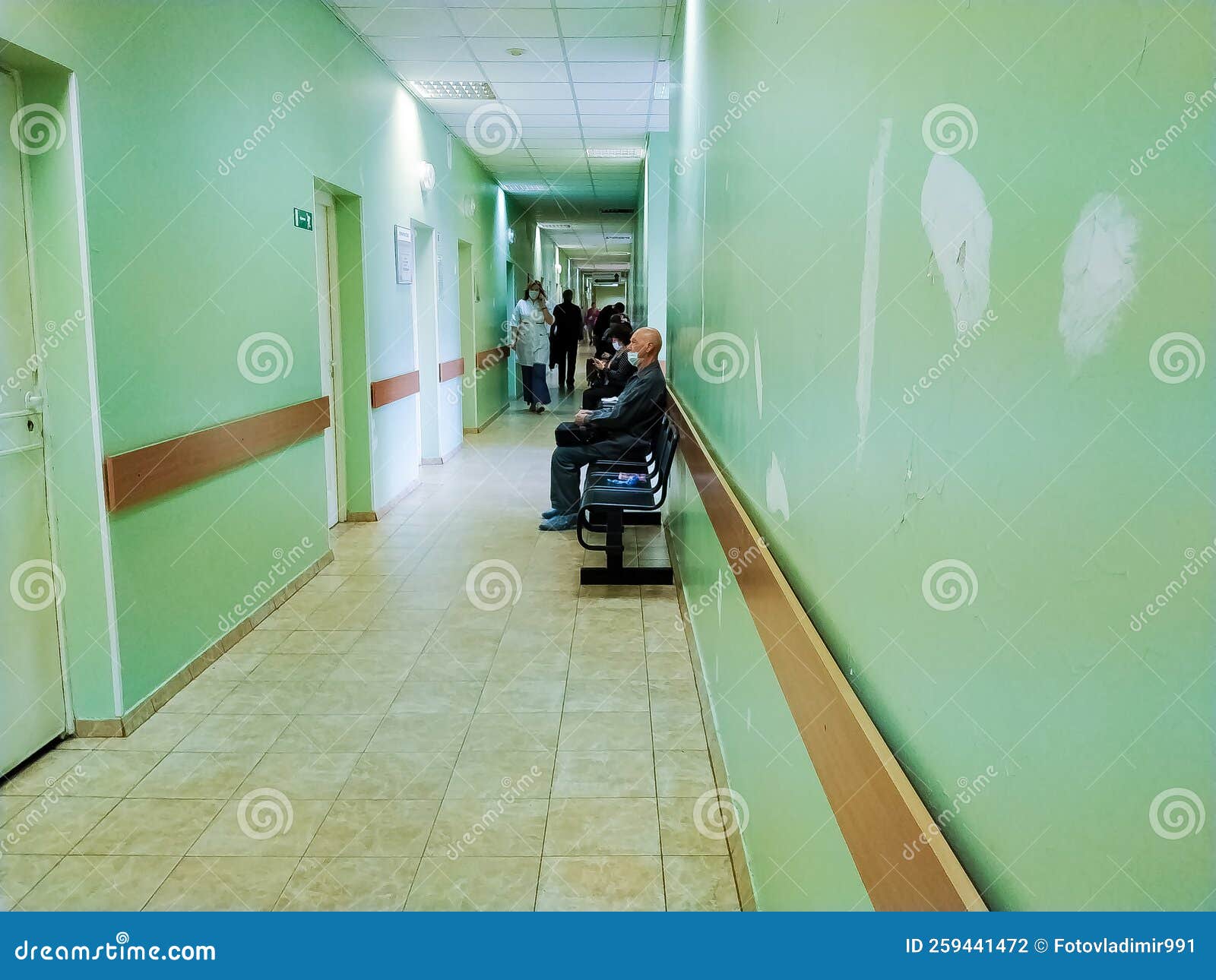 Corridor in a City Polyclinic in Russia To See Doctors without a Queue ...