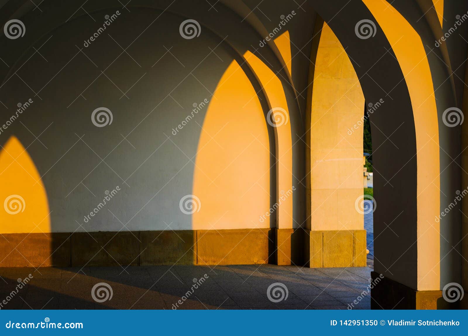 Corridor Colonnade Arcade Background Stock Photo - Image of background ...