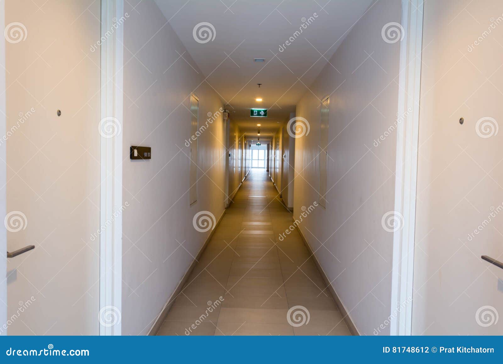 Corridor condo stock photo. Image of floor, panels, hall - 81748612