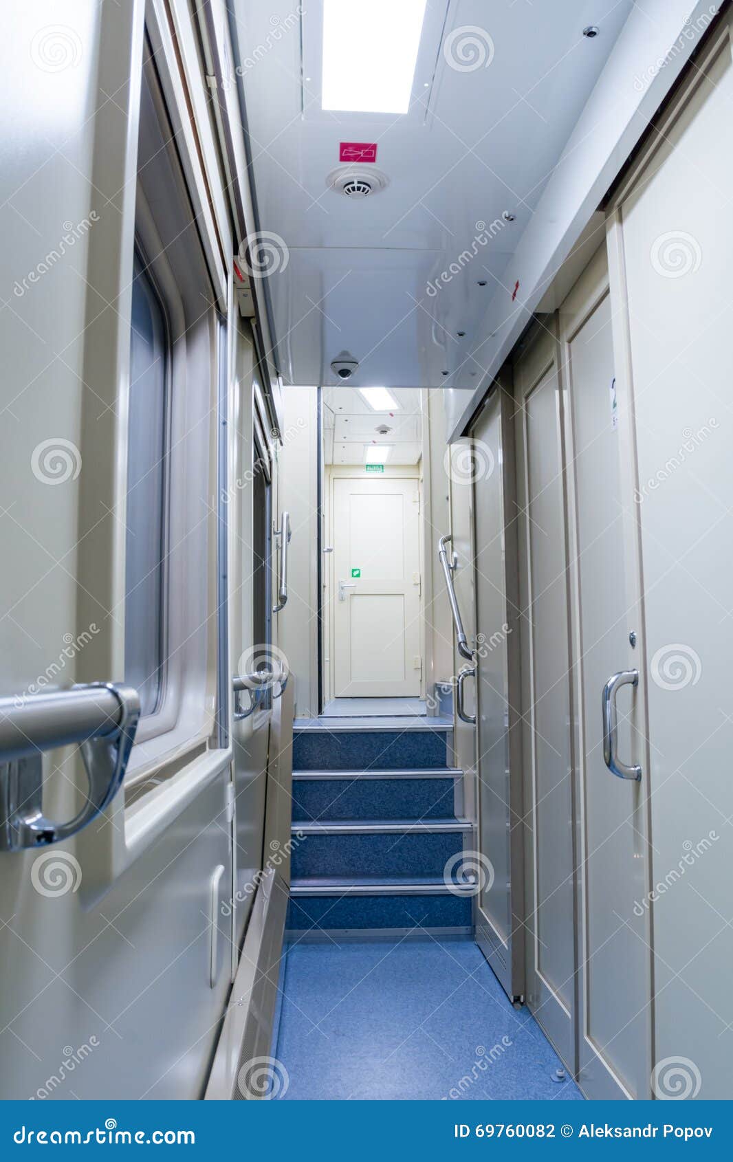 Corridor Double-Decker Passenger Train Car Stock Photo - Image of ...
