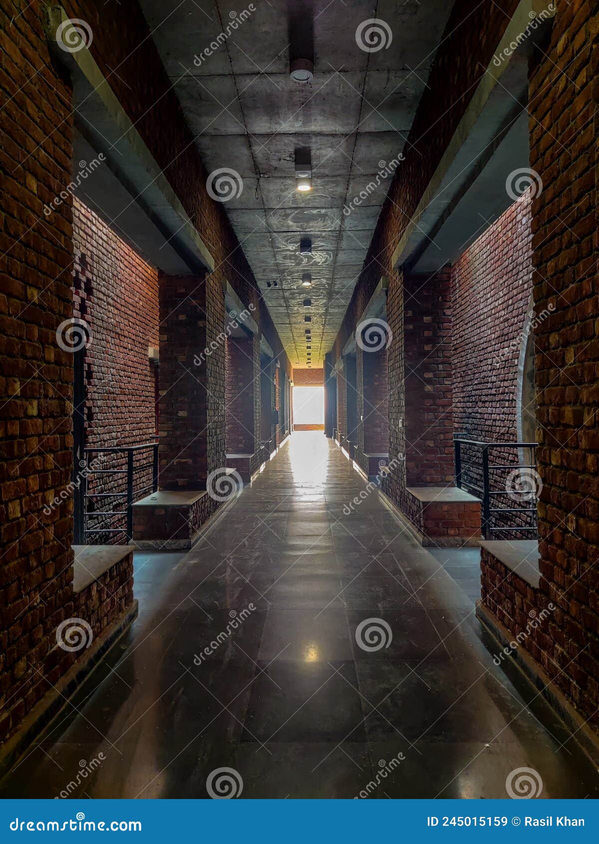 Corridor Gallery Long Distance Point of View Photo Editorial Stock ...