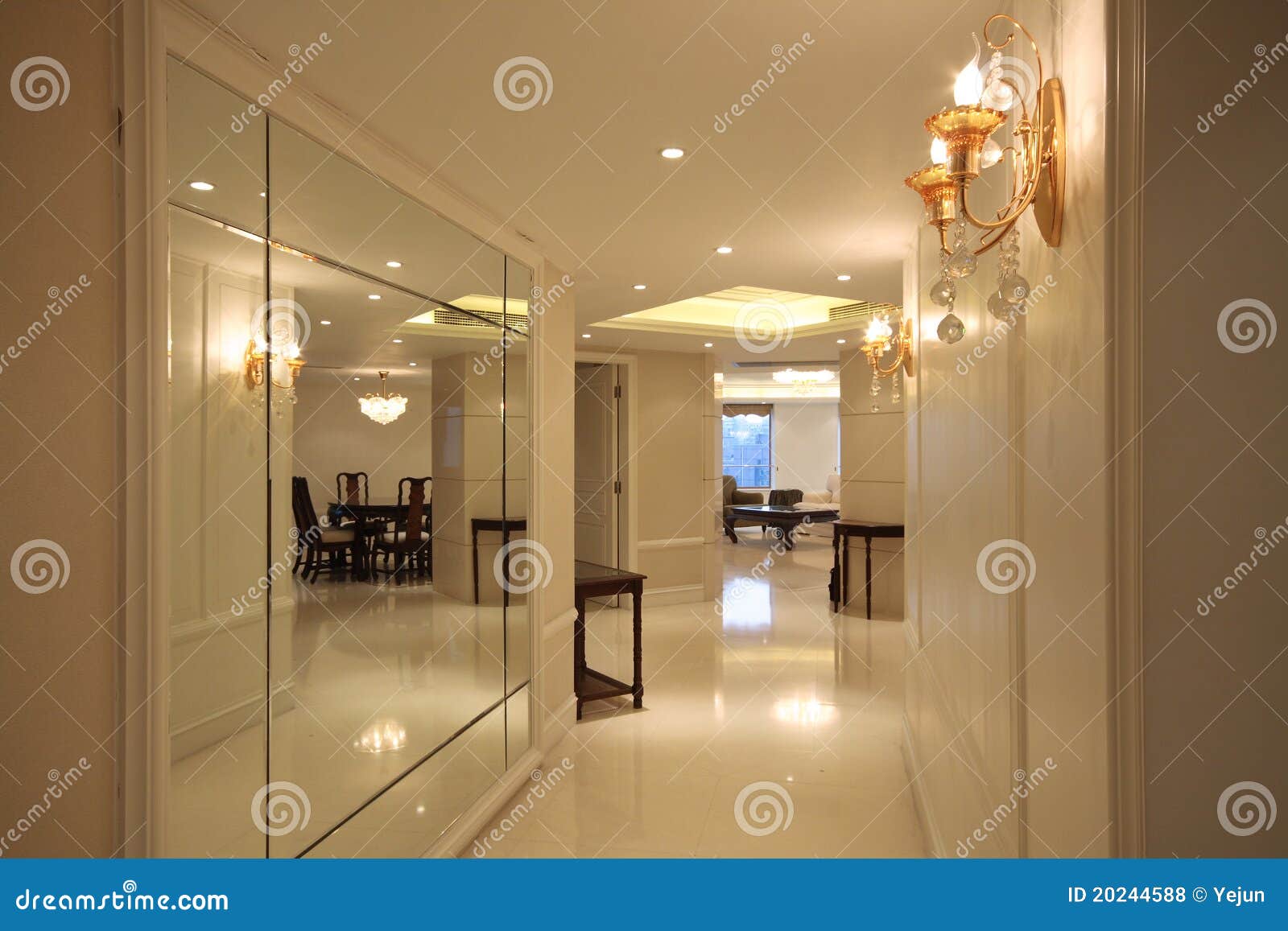 Corridor in home stock photo. Image of natty, aisle, outdoor - 20244588
