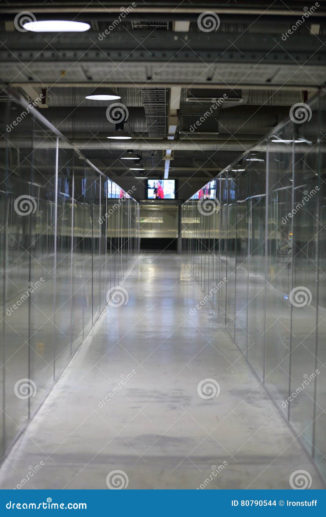 Corridor in an Industrial Premises Stock Photo - Image of plant, large ...