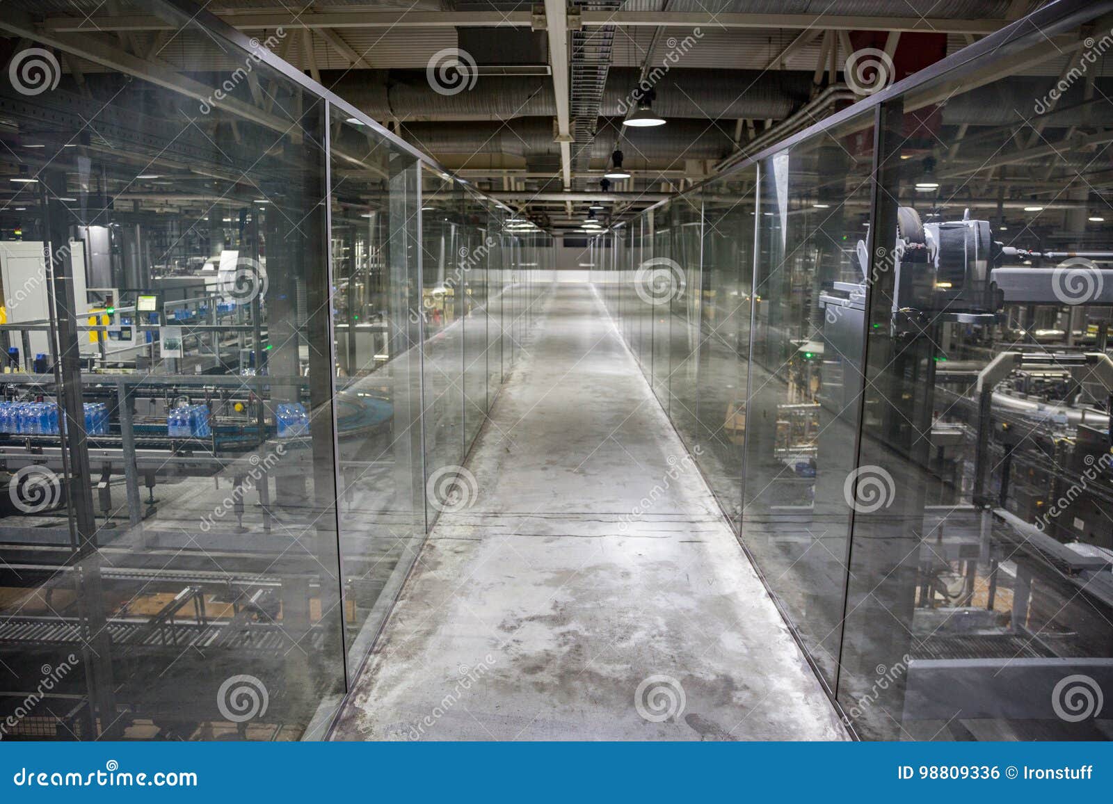 Corridor in an Industrial Premises Stock Photo - Image of inside ...