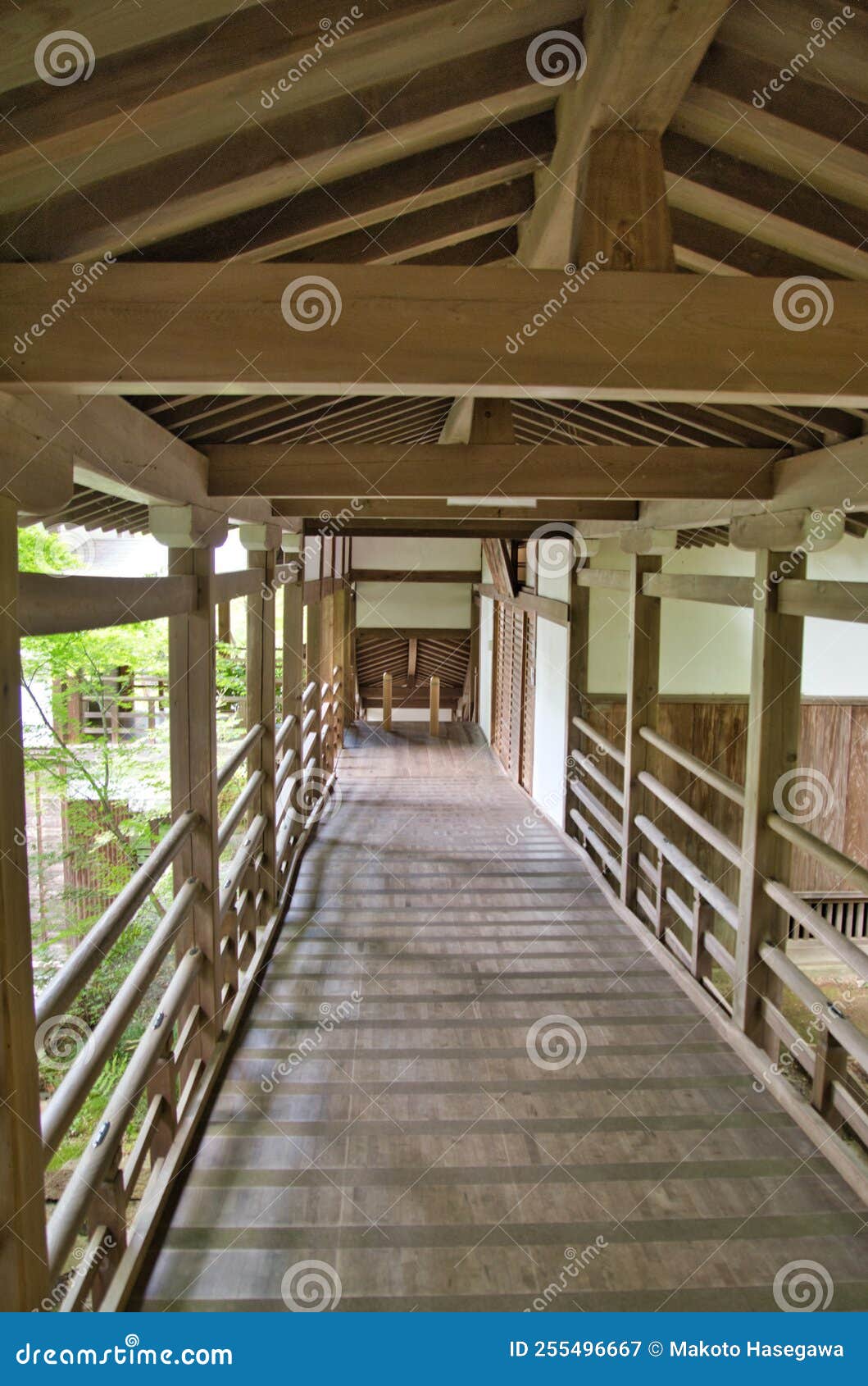 The Corridor Inside Eikan-Do Temple. Kyoto Japan Stock Image - Image of ...