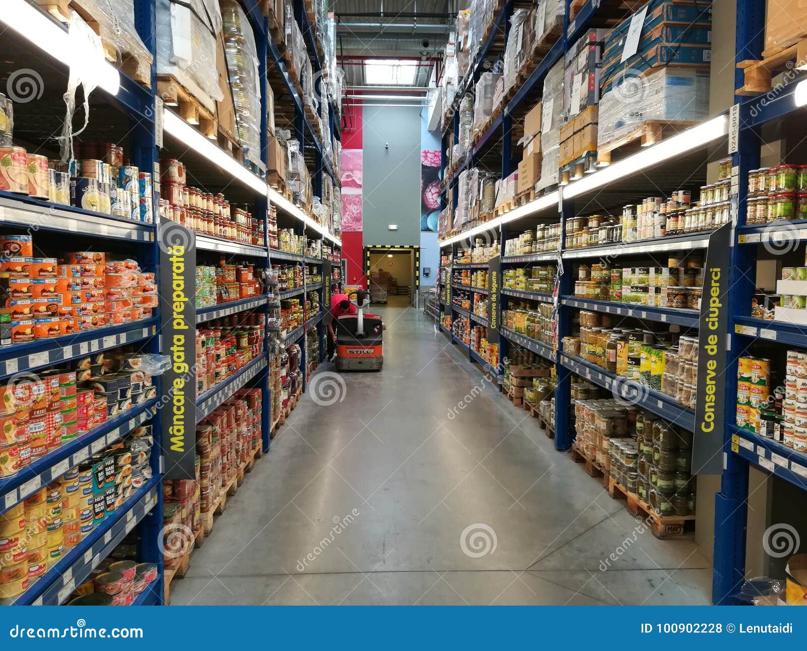 Corridor Inside the Hypermarket Editorial Stock Photo - Image of ...