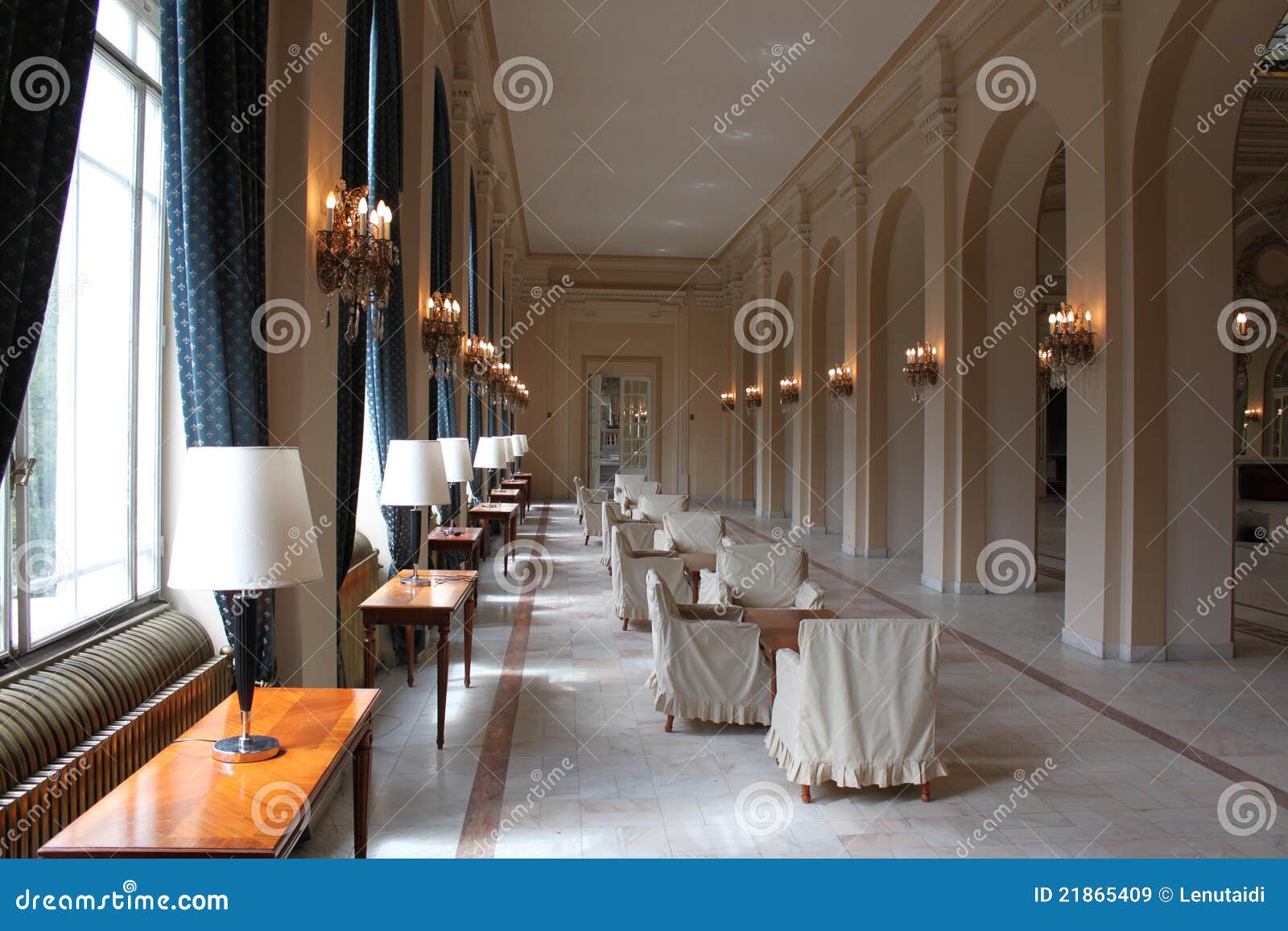 Corridor interior stock image. Image of furniture, contemporary - 21865409