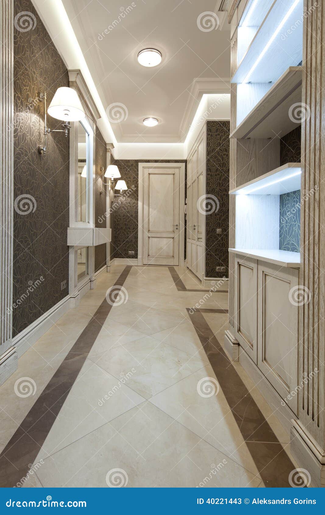 Corridor stock image. Image of decorating, shared, model - 40221443