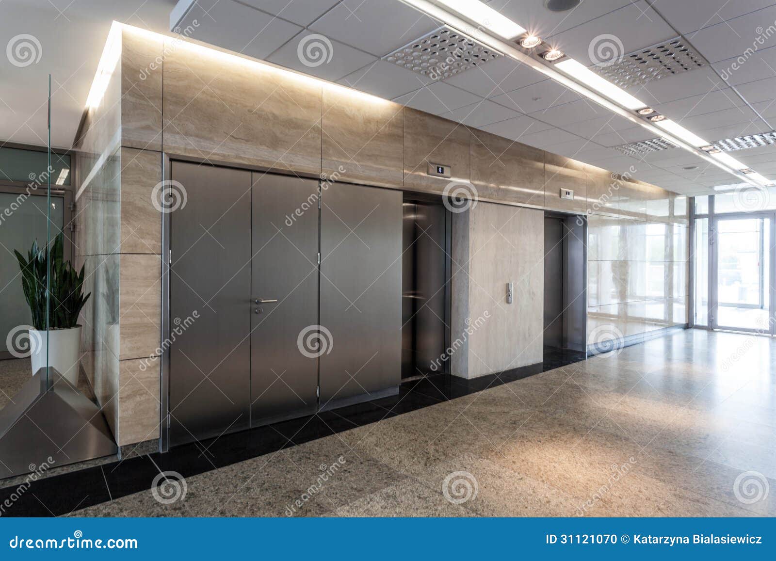 Glass Lift Lobby Design