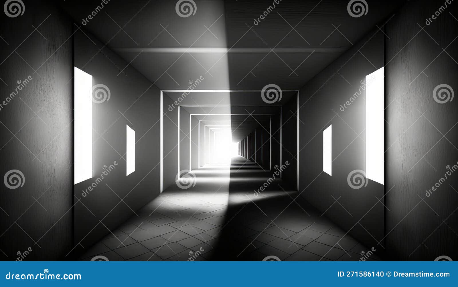 Corridor with Light Background. Using Your Project UI UX Design. Stock ...
