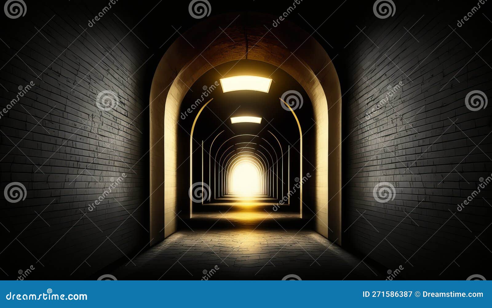 Corridor with Light Background. Using Your Project UI UX Design. Stock ...