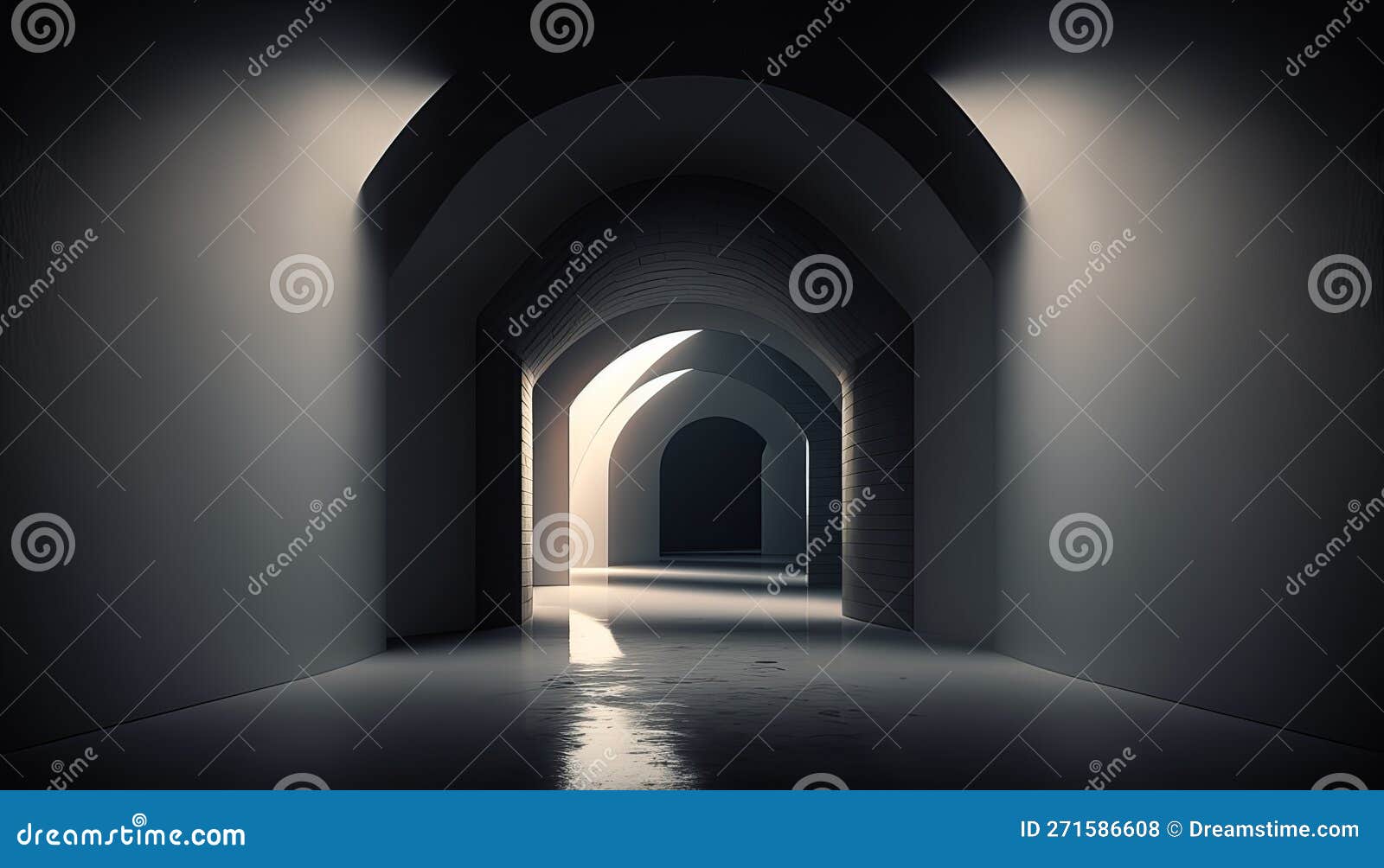 Corridor with Light Background. Using Your Project UI UX Design. Stock ...
