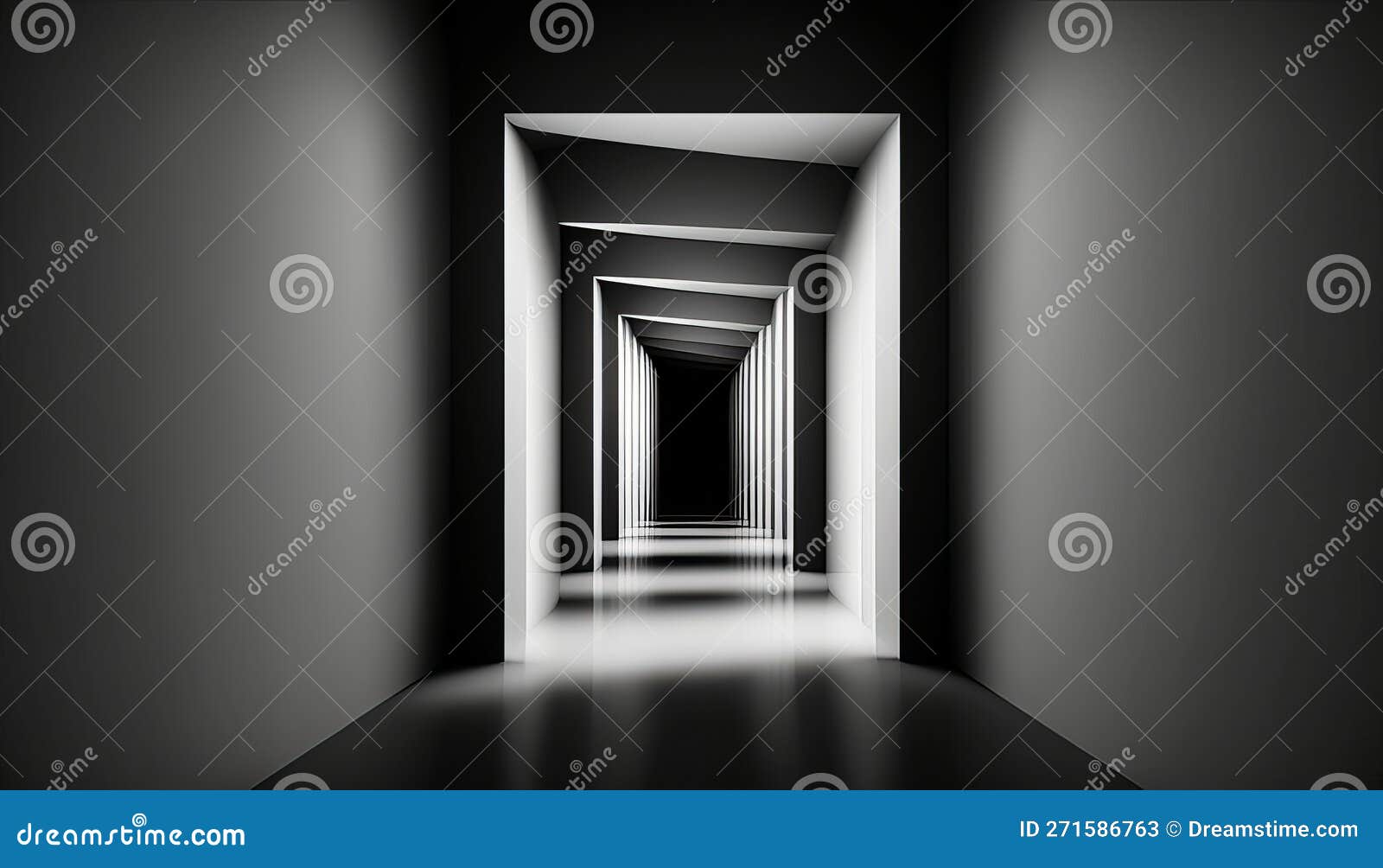Corridor with Light Background. Using Your Project UI UX Design. Stock ...
