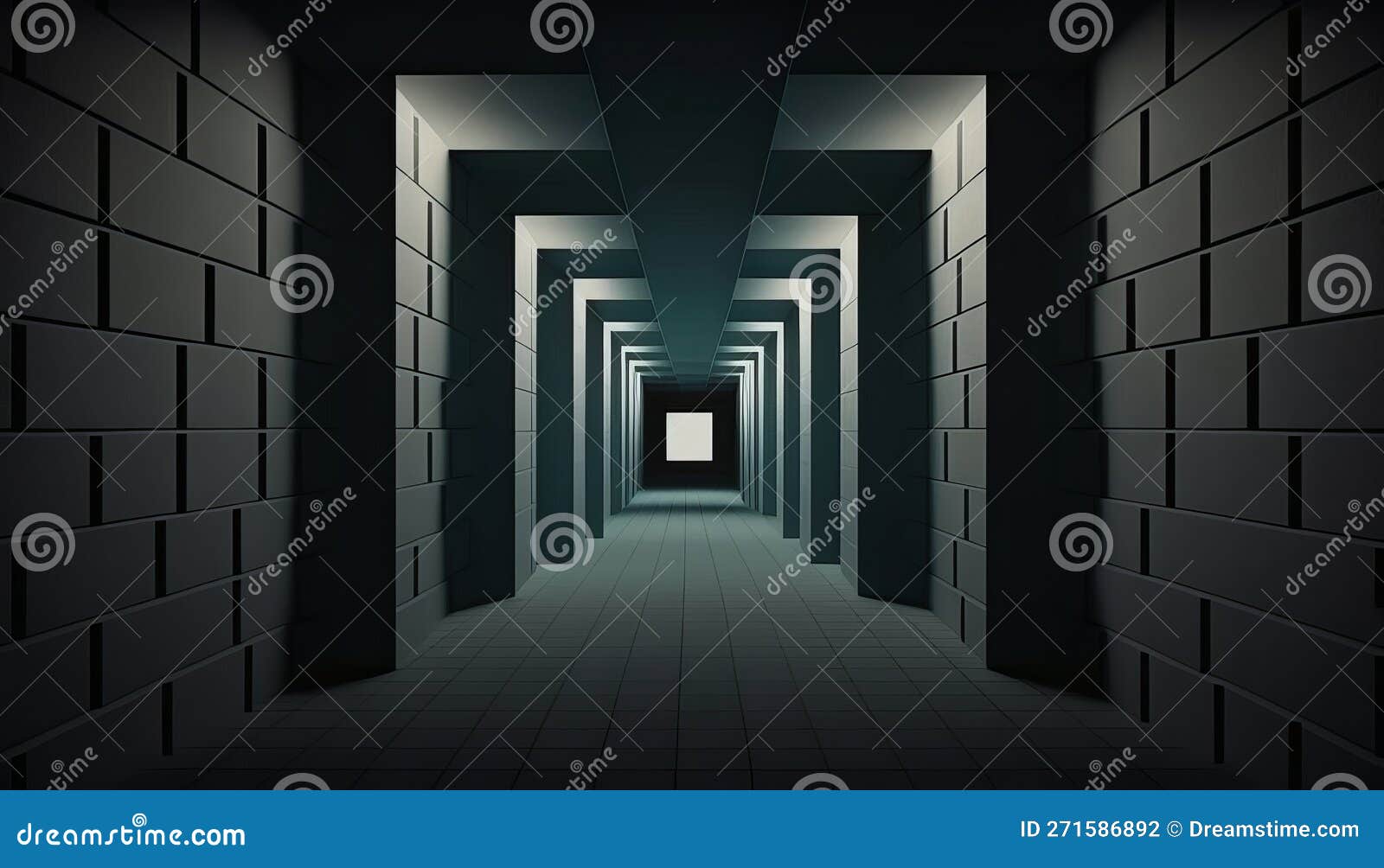 Corridor with Light Background. Using Your Project UI UX Design. Stock ...