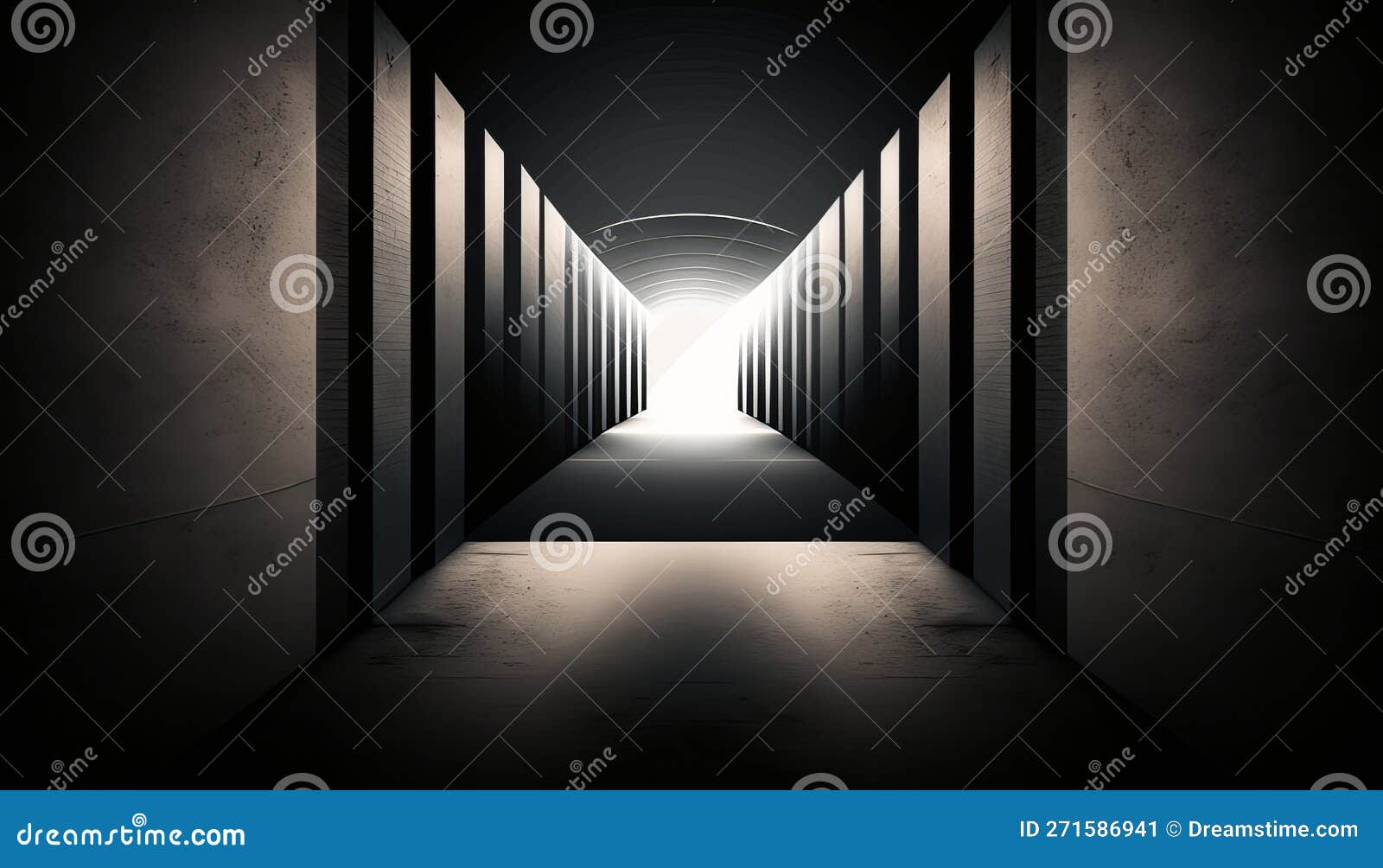 Corridor with Light Background. Using Your Project UI UX Design. Stock ...