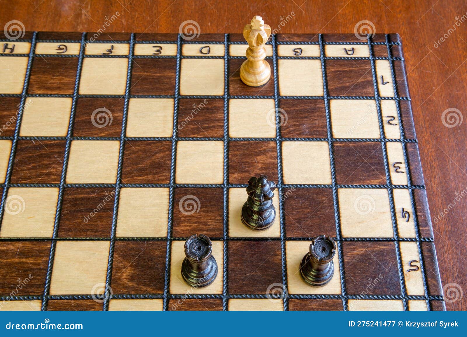 Corridor Mate Delivered by Two Rooks and Queen Stock Image - Image of ...