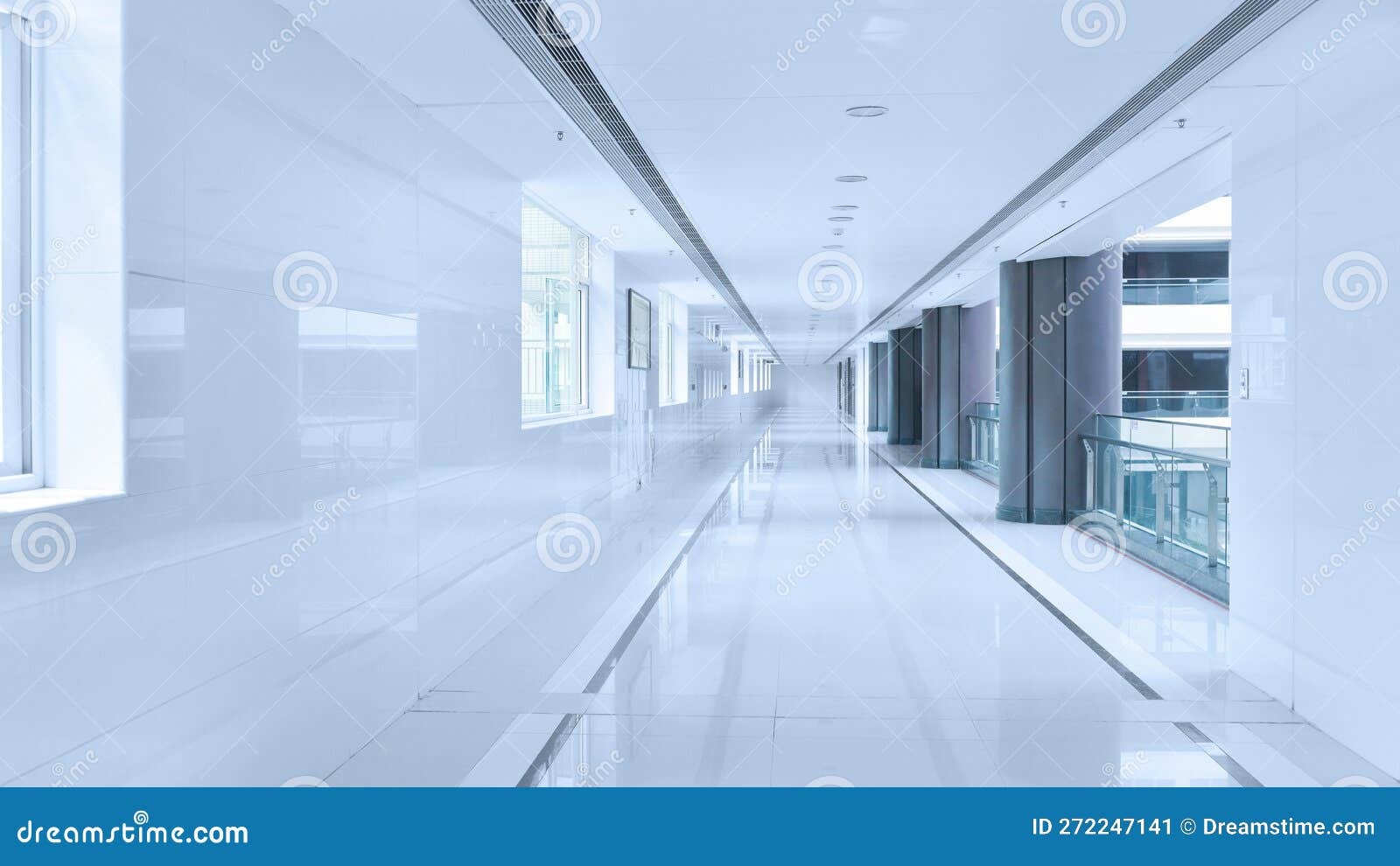 Corridor Modern Office Building Stock Image - Image of background ...