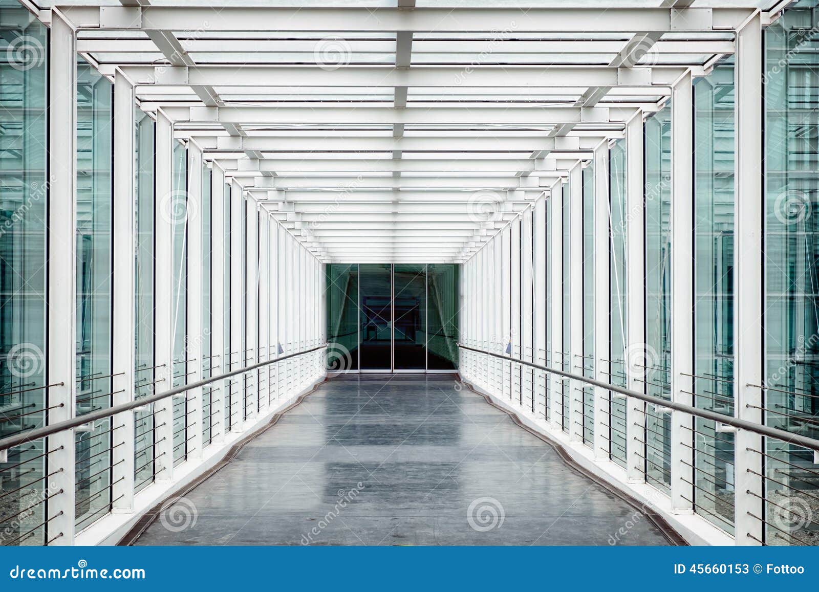 Corridor stock image. Image of gray, steel, outdoors - 45660153