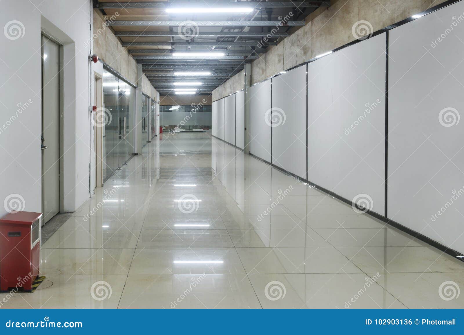 Corridor Office Commercial Building Under Construction Stock Photo ...