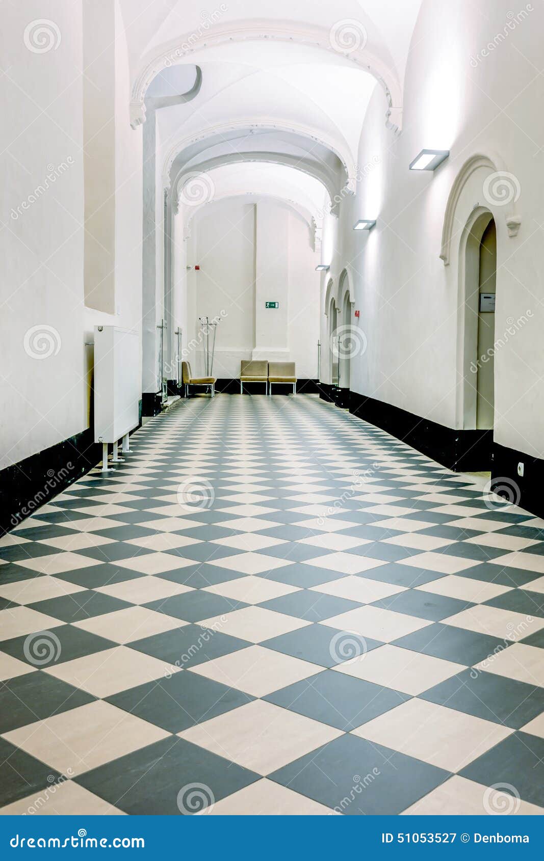 Corridor stock image. Image of front, corridor, hallway - 51053527